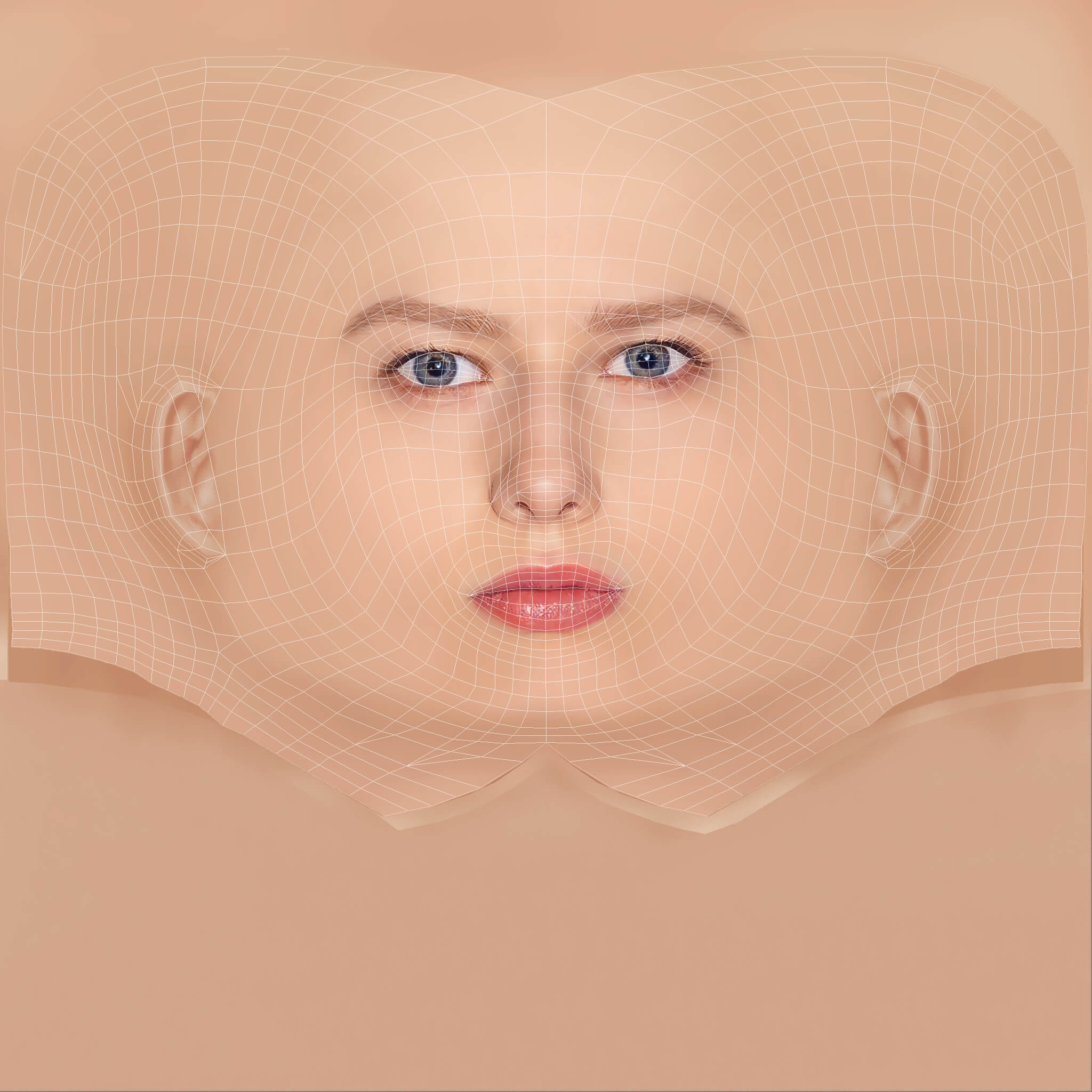 Aleksandra Bortich Head - No Hair - Low Poly Head for Game 3D Model by ...