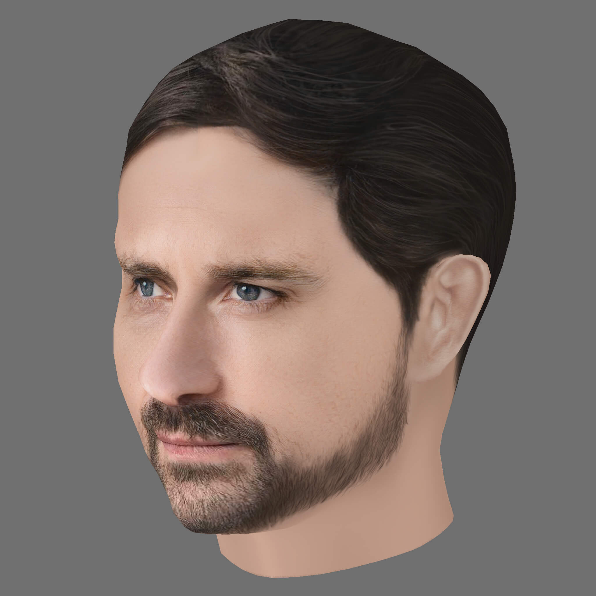 Alex Skarbek Head - Low Poly Head for Game 3D Model by Nammichael
