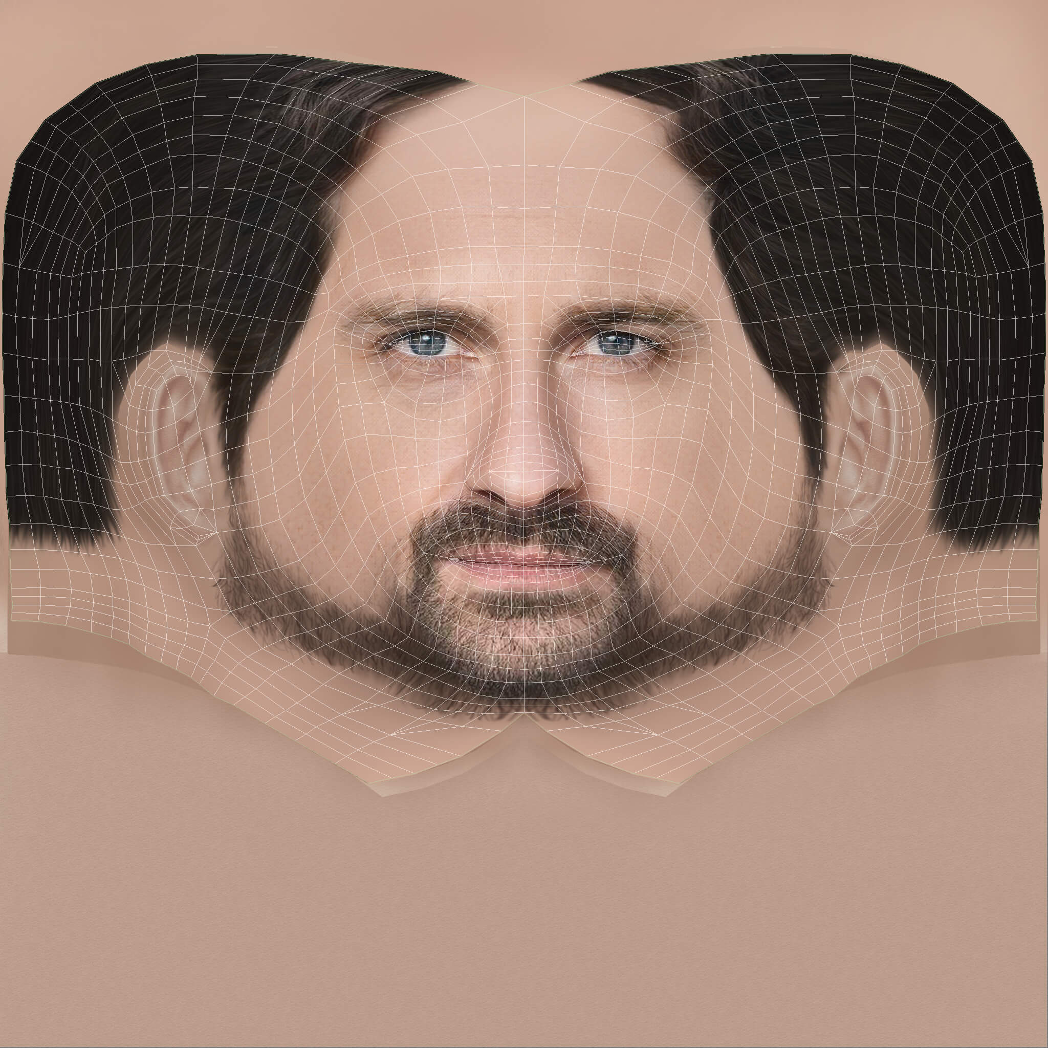 Alex Skarbek Head - Low Poly Head for Game 3D Model by Nammichael