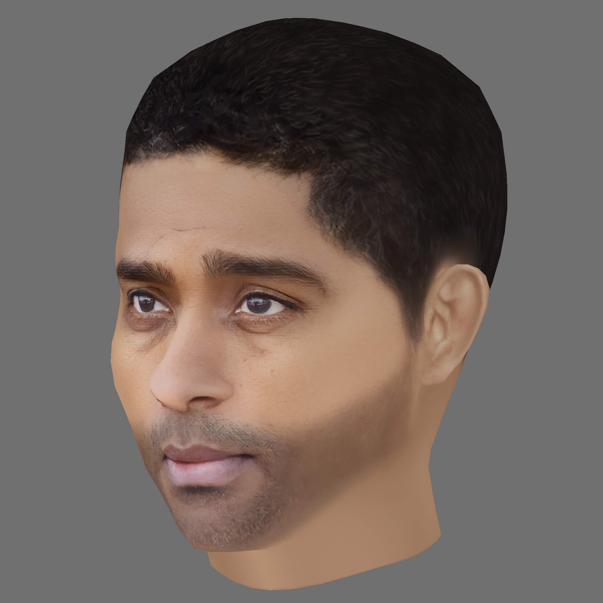 Alexander Karim Head - Low Poly Head for Game 3D Model by Nammichael