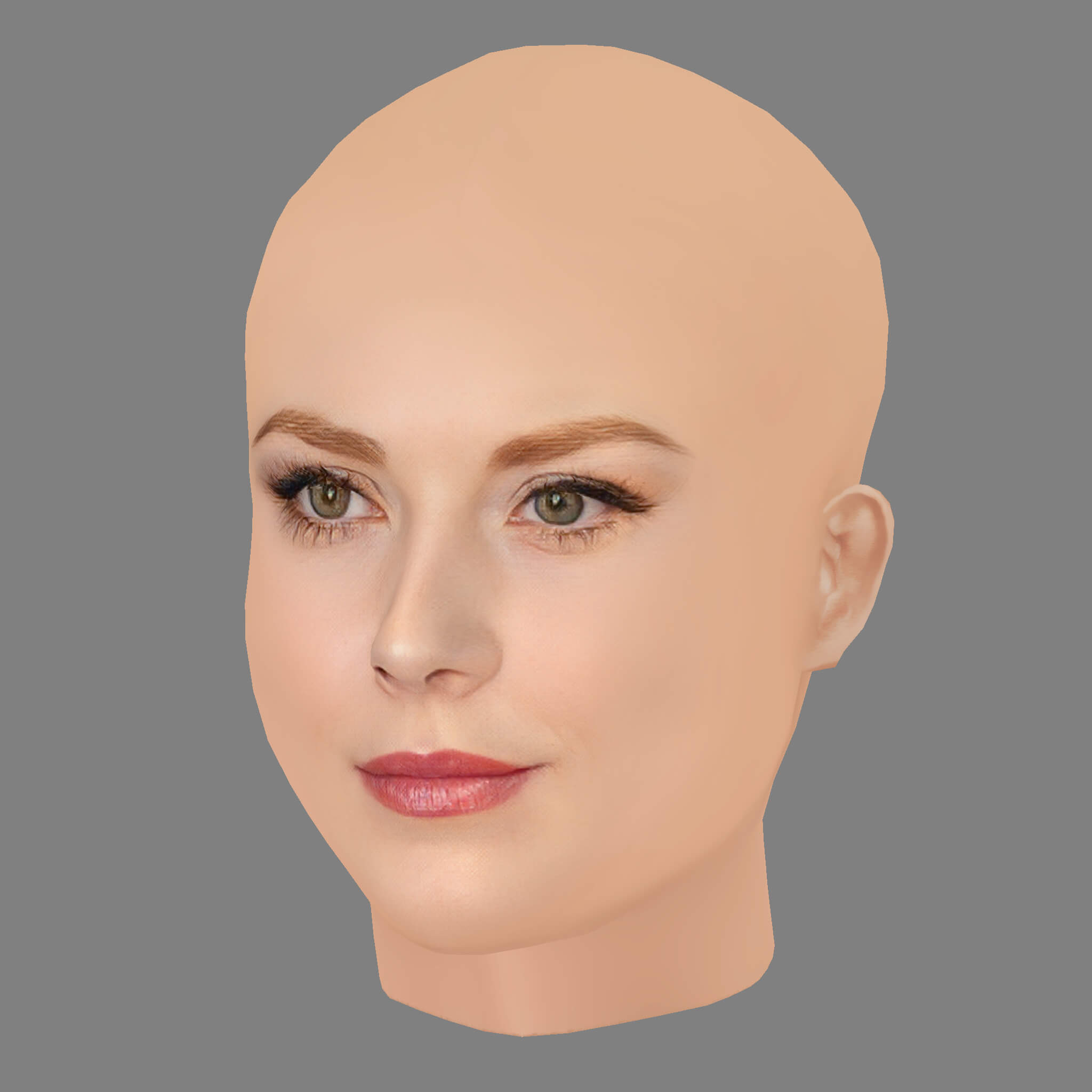 Alexandra Breckenridge Head - No Hair - Low Poly Head for GA 3D Model ...