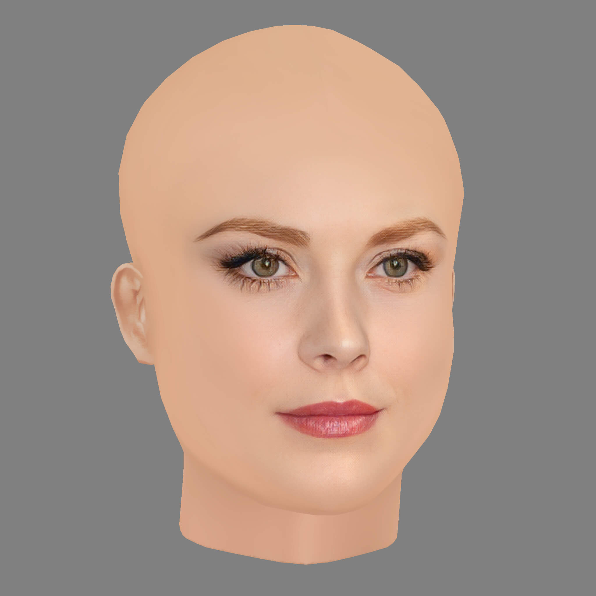 Alexandra Breckenridge Head - No Hair - Low Poly Head for GA 3D Model ...
