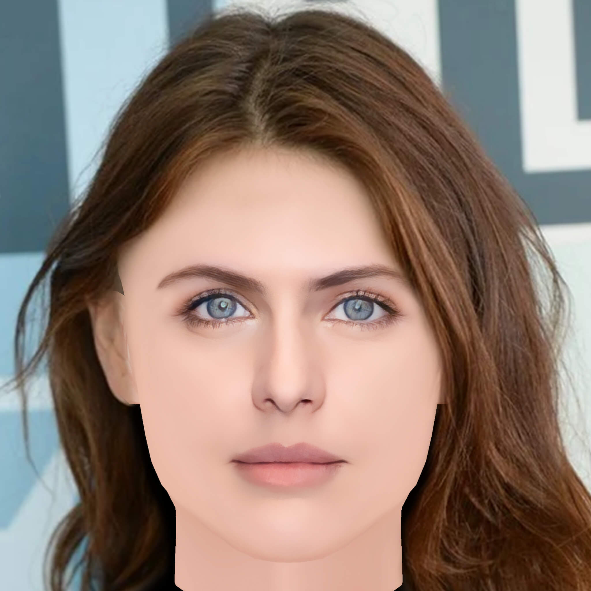 Alexandra Daddario Head - No Hair - Low Poly Head for Game 3D Model by ...