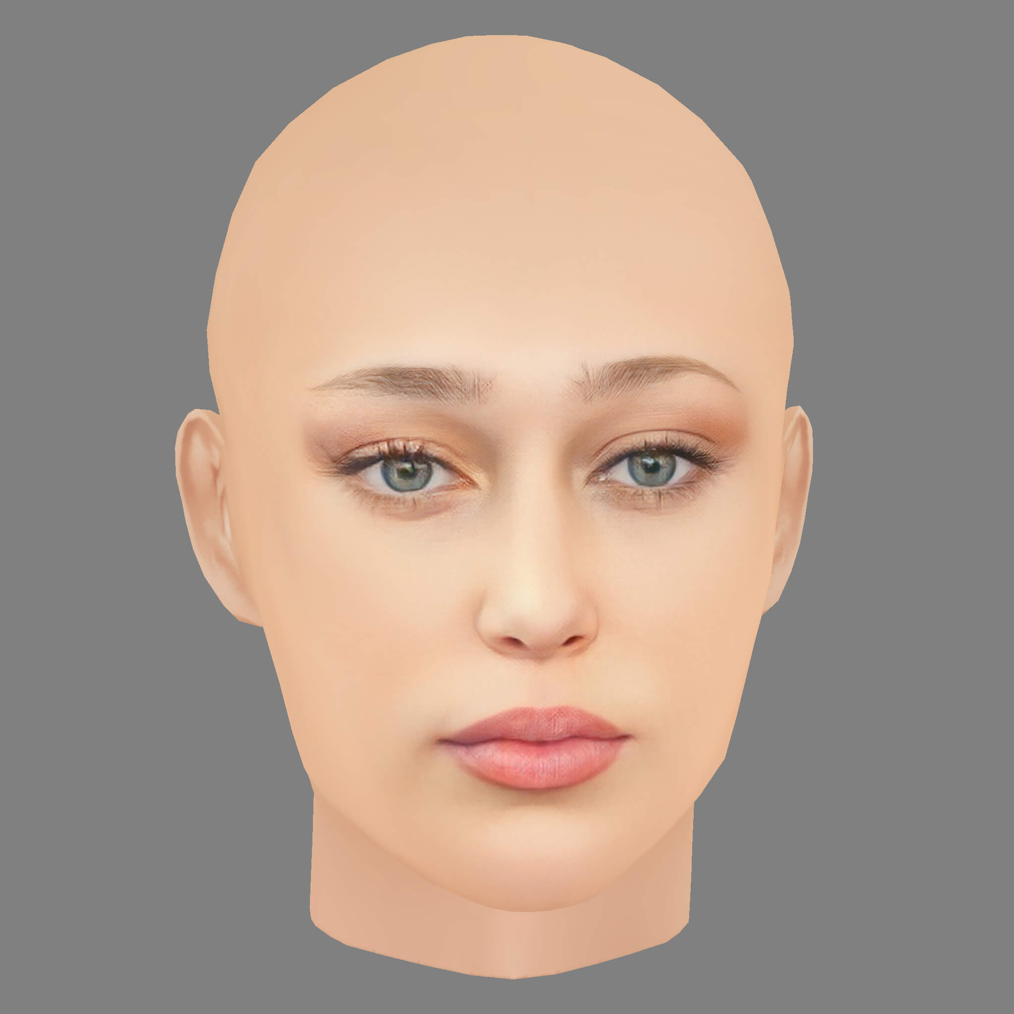 Alycia Debnam-Carey Head - No Hair - Low Poly Head for Game 3D Model by ...