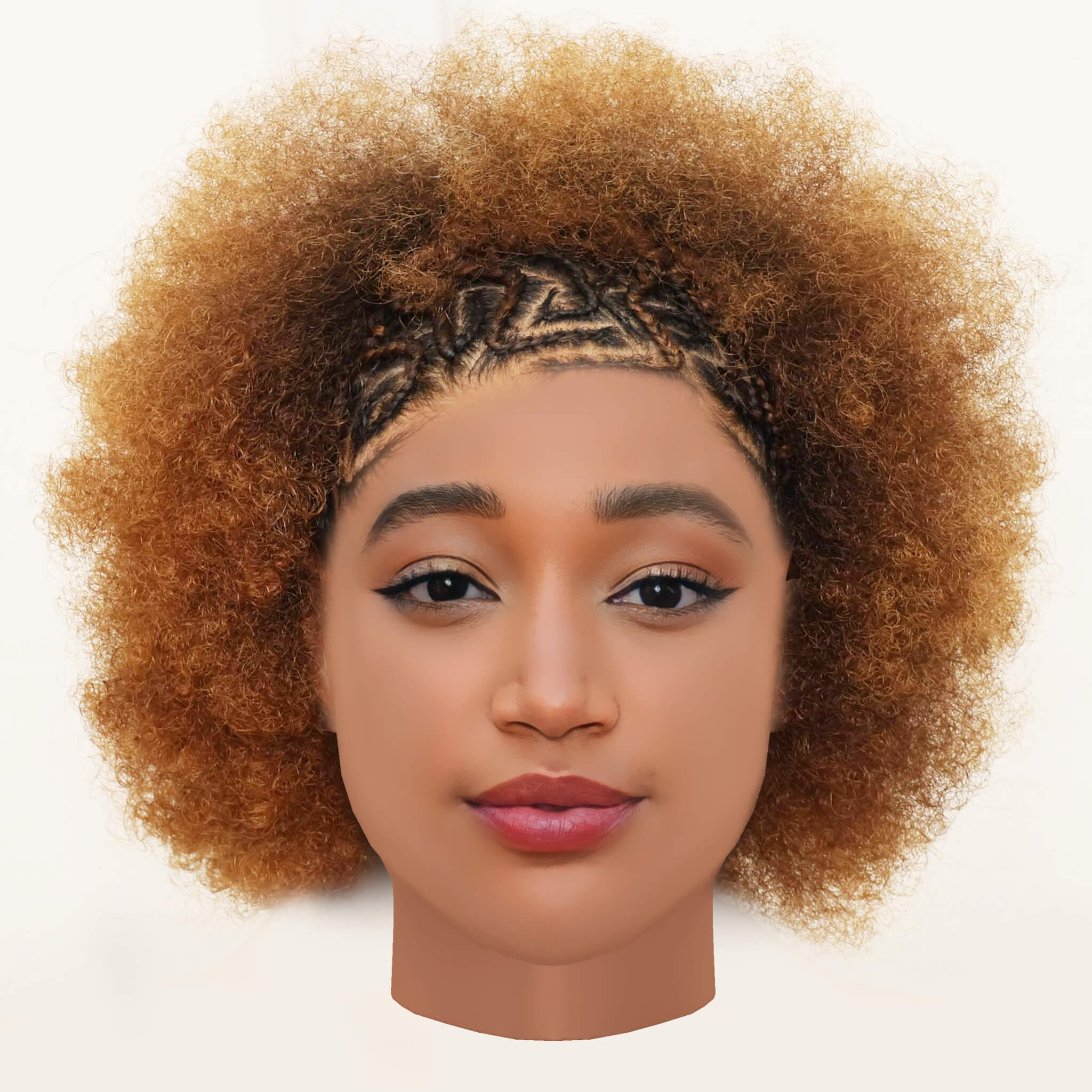 Amandla Stenberg Head - No Hair - Low Poly Head for Game 3D Model by ...