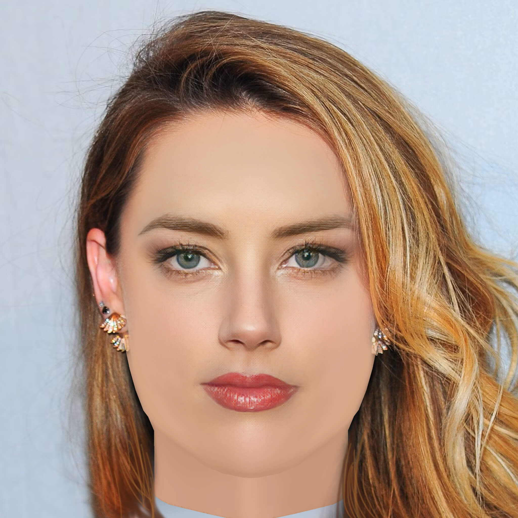 Amber Heard Head - No Hair - Low Poly Head for Game 3D Model by Nammichael