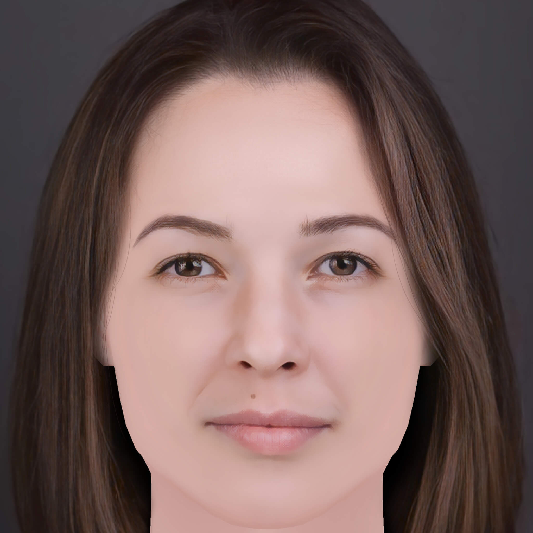 Anastasia Reshetnikova Head - No Hair - Low Poly Head 3D Model by ...