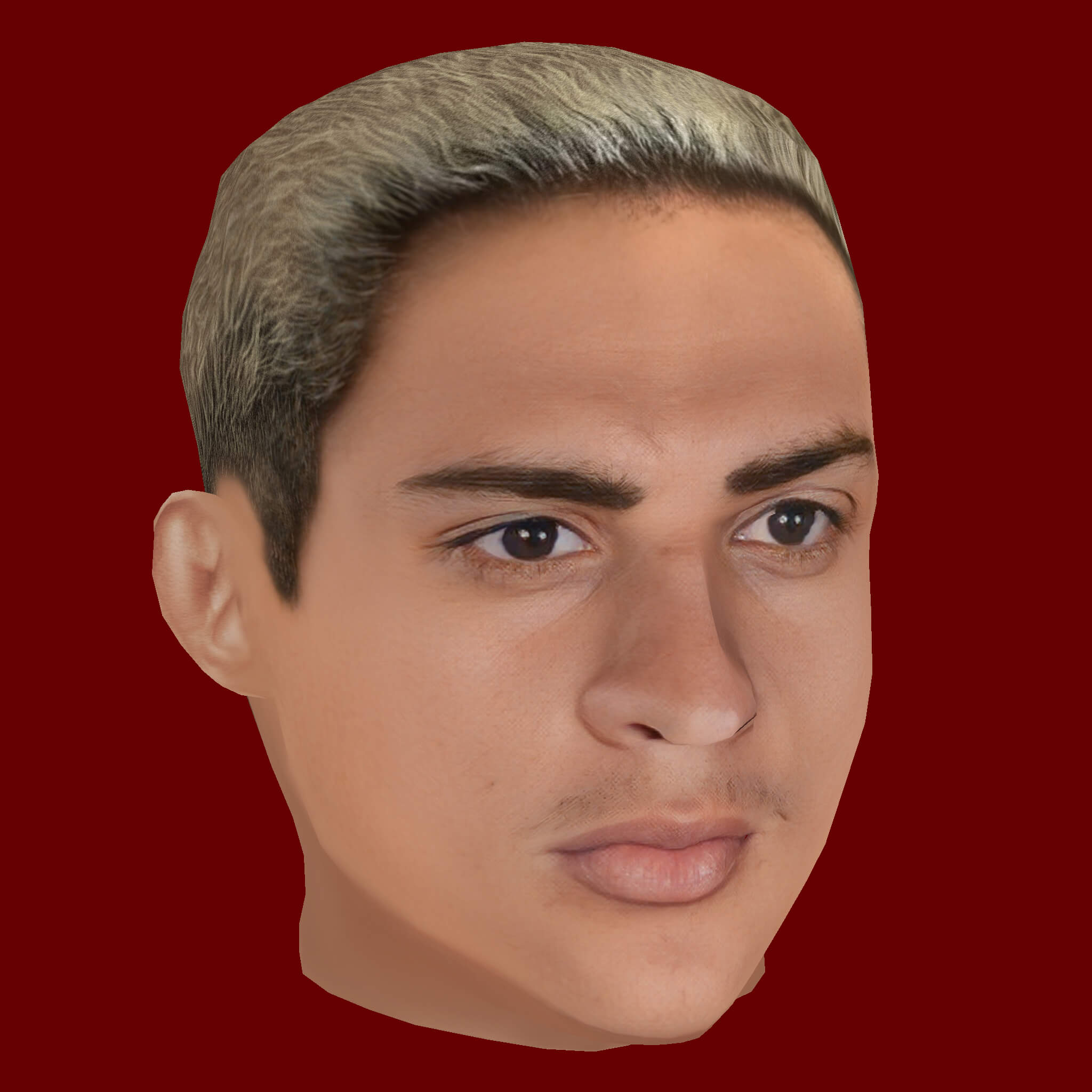Antony Matheus Dos Santos Head - Low Poly Head for Game 3D Model by Nammichael