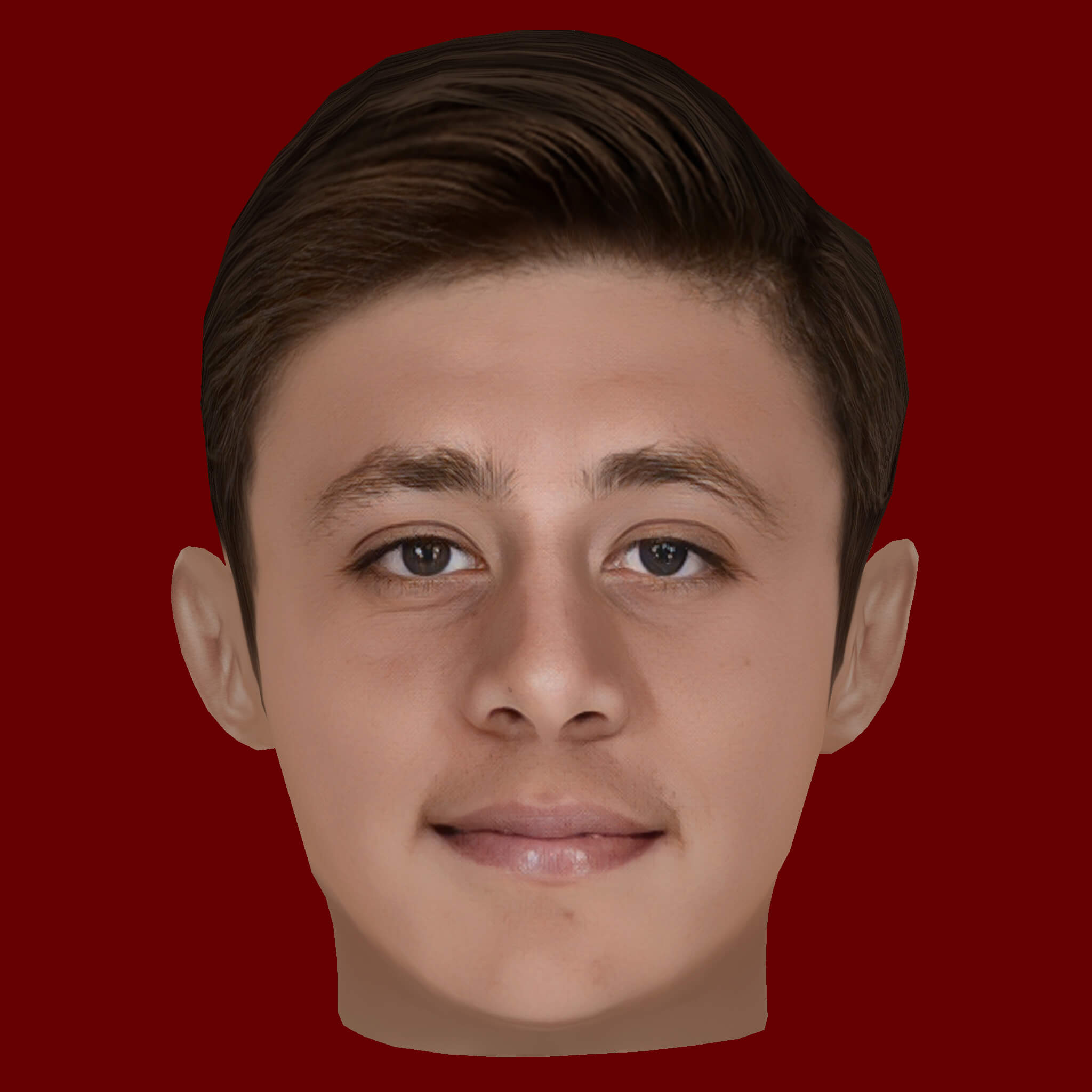 Arda Guler Head - Low Poly Head for Game 3D Model by Nammichael