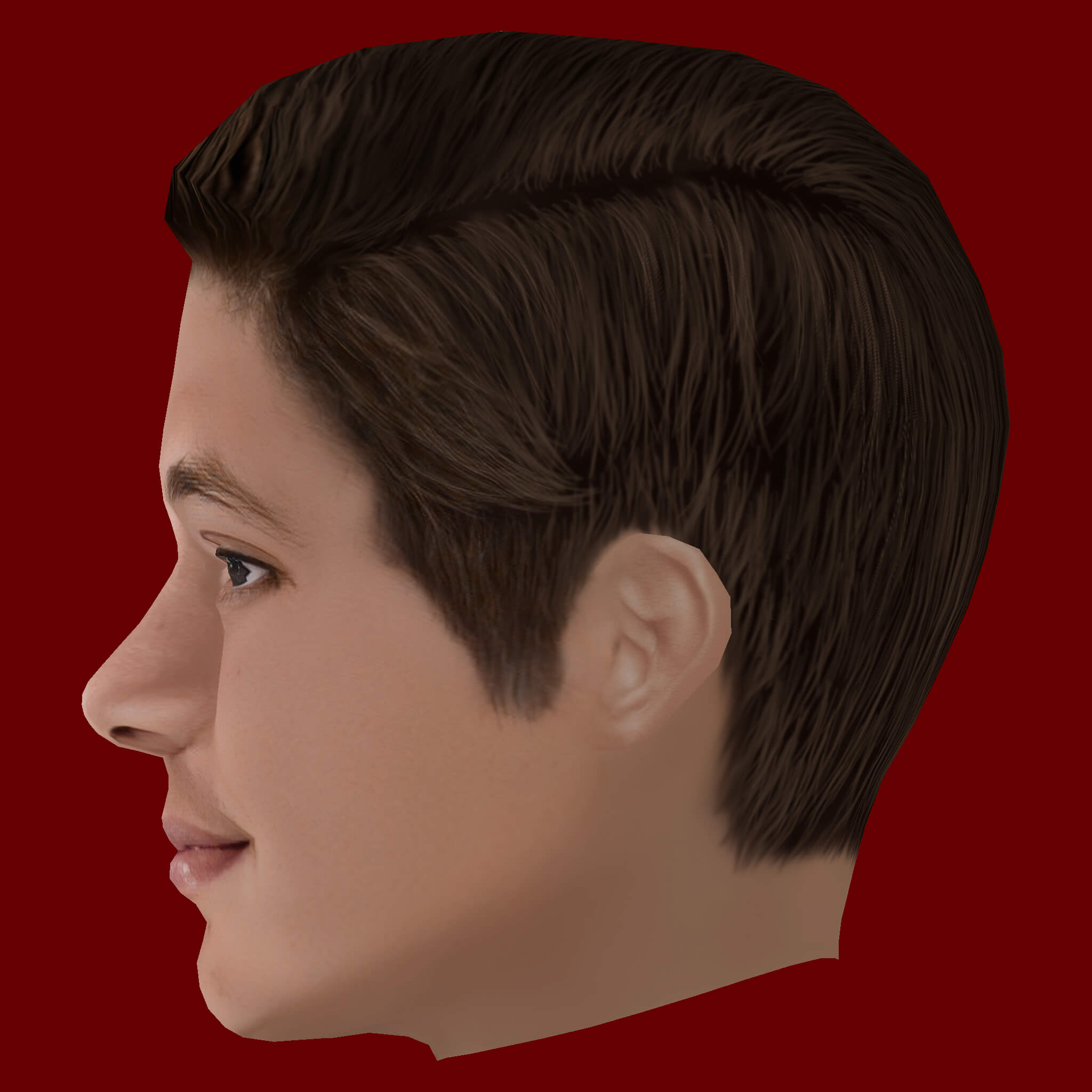 Arda Guler Head - Low Poly Head for Game 3D Model by Nammichael