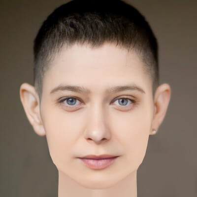 Asia Kate Dillon Head - No Hair - Low Poly Head for Game 3D Model by ...