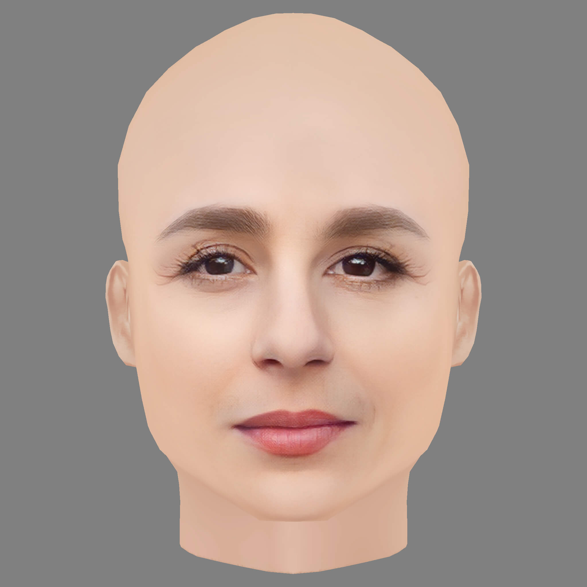 Aya Cash Head - No Hair - Low Poly Head for Game 3D Model by Nammichael