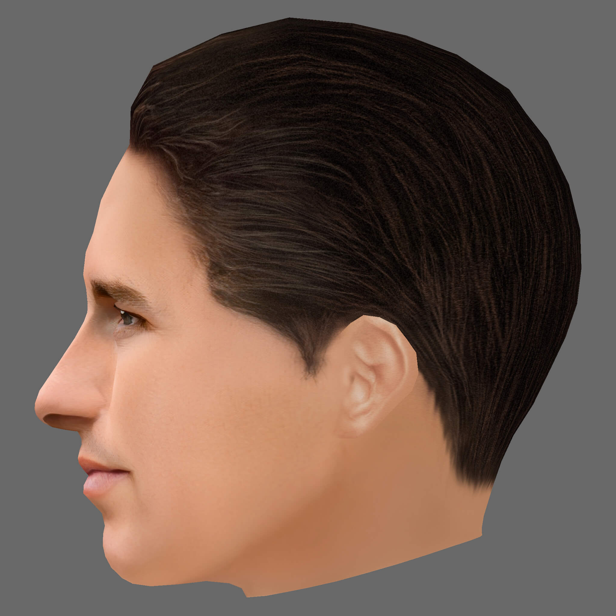 Aymeric Laporte Head - Low Poly Head for Game Low Poly 3D Model by ...