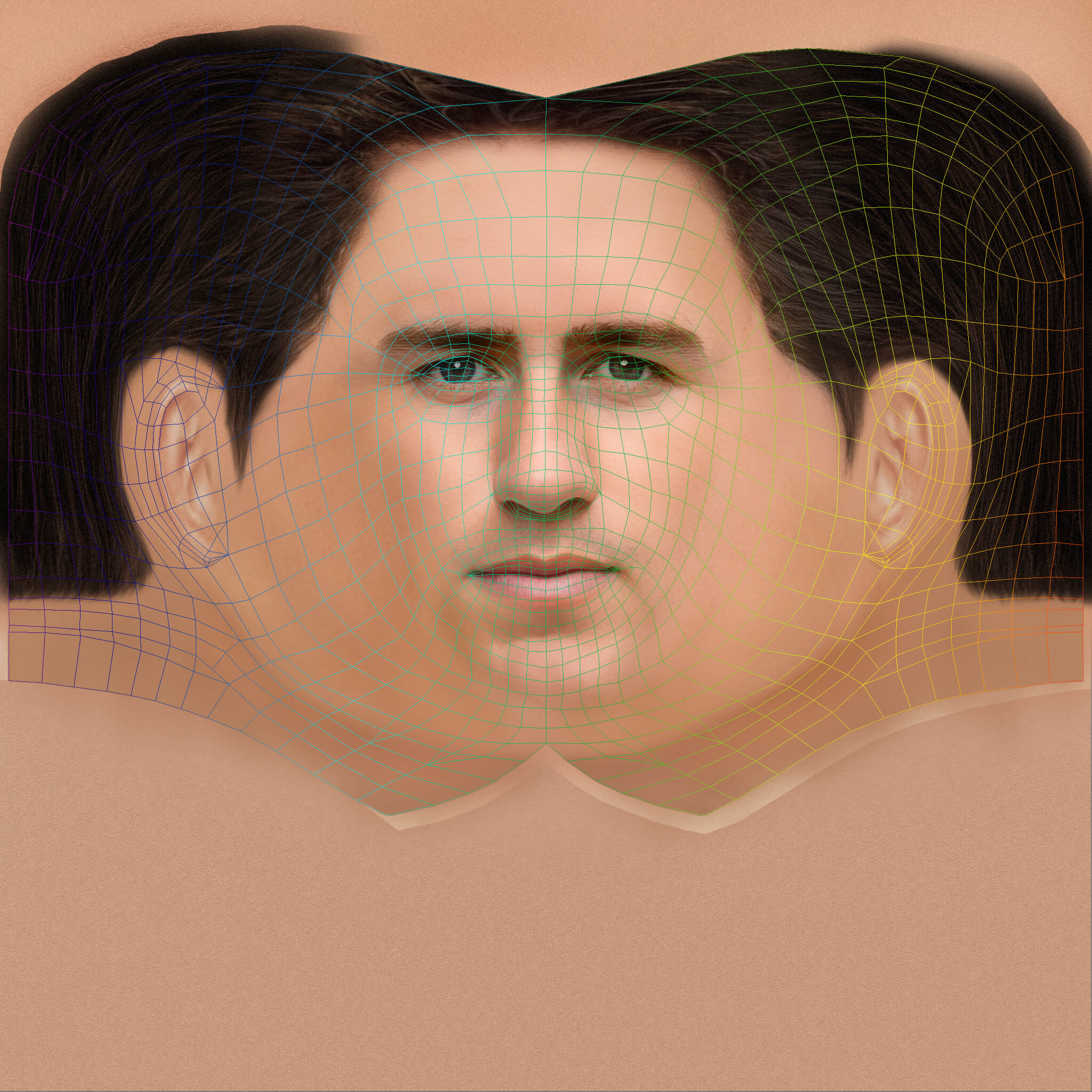 Aymeric Laporte Head - Low Poly Head for Game Low Poly 3D Model by ...