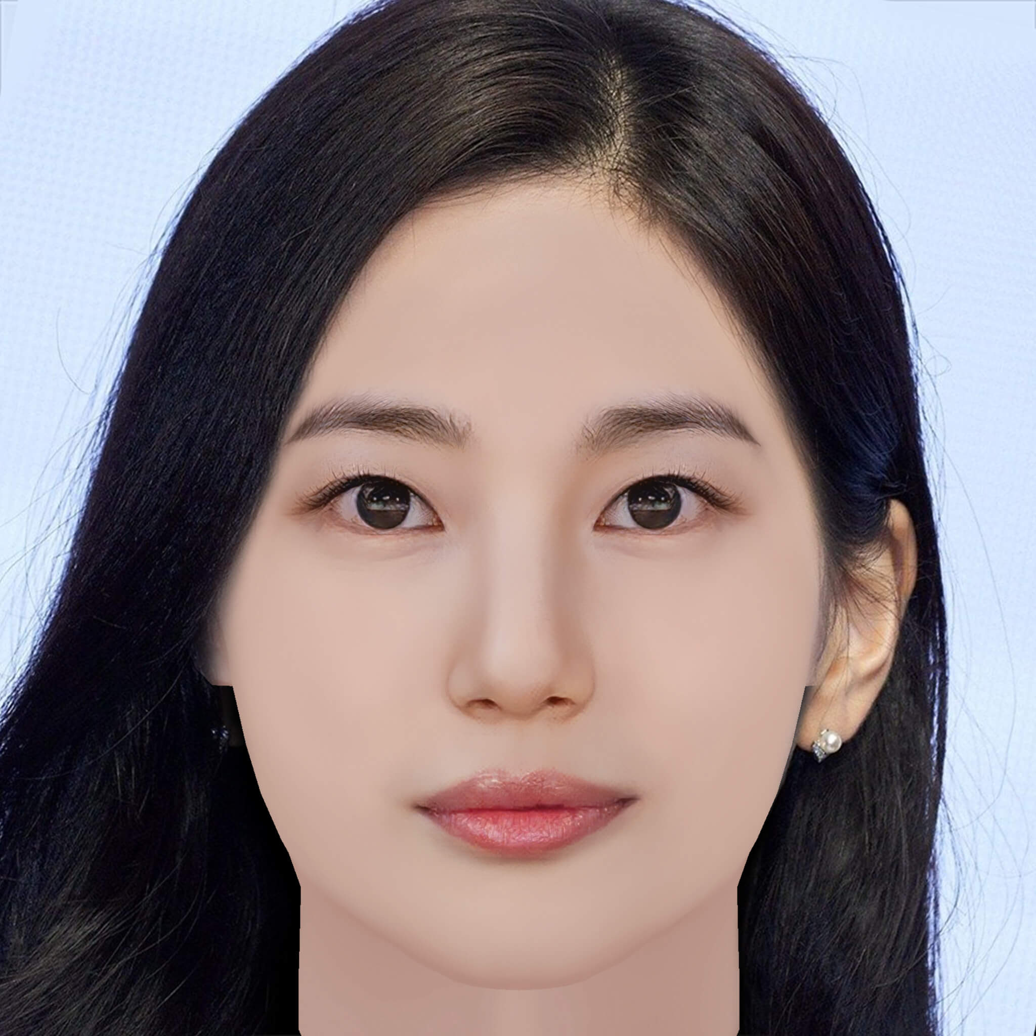 BAE Suzy Head - Low Poly Head for Game - No Hair 3D Model by Nammichael