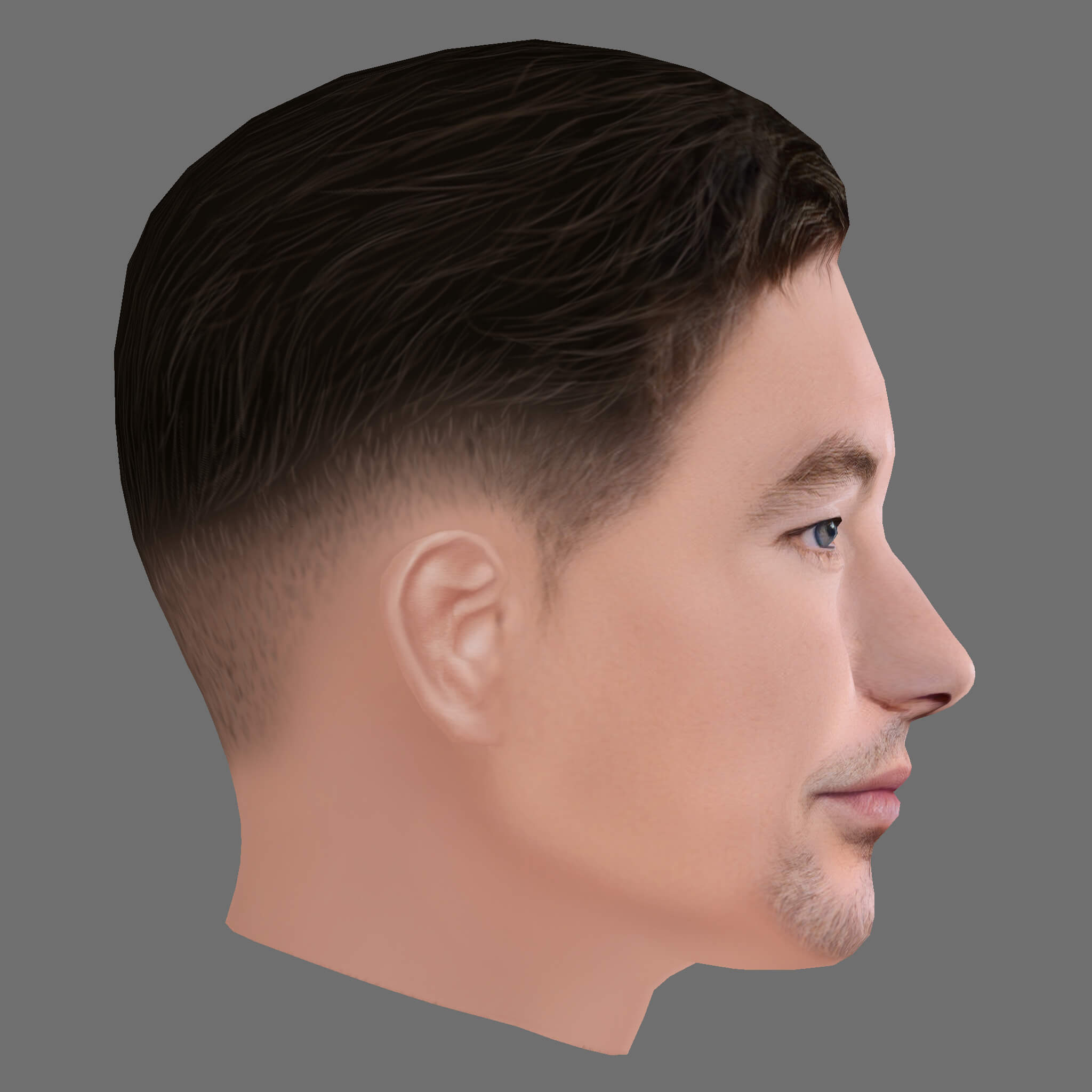 Barry Keoghan Head - Low Poly Head for Game 3D Model by Nammichael