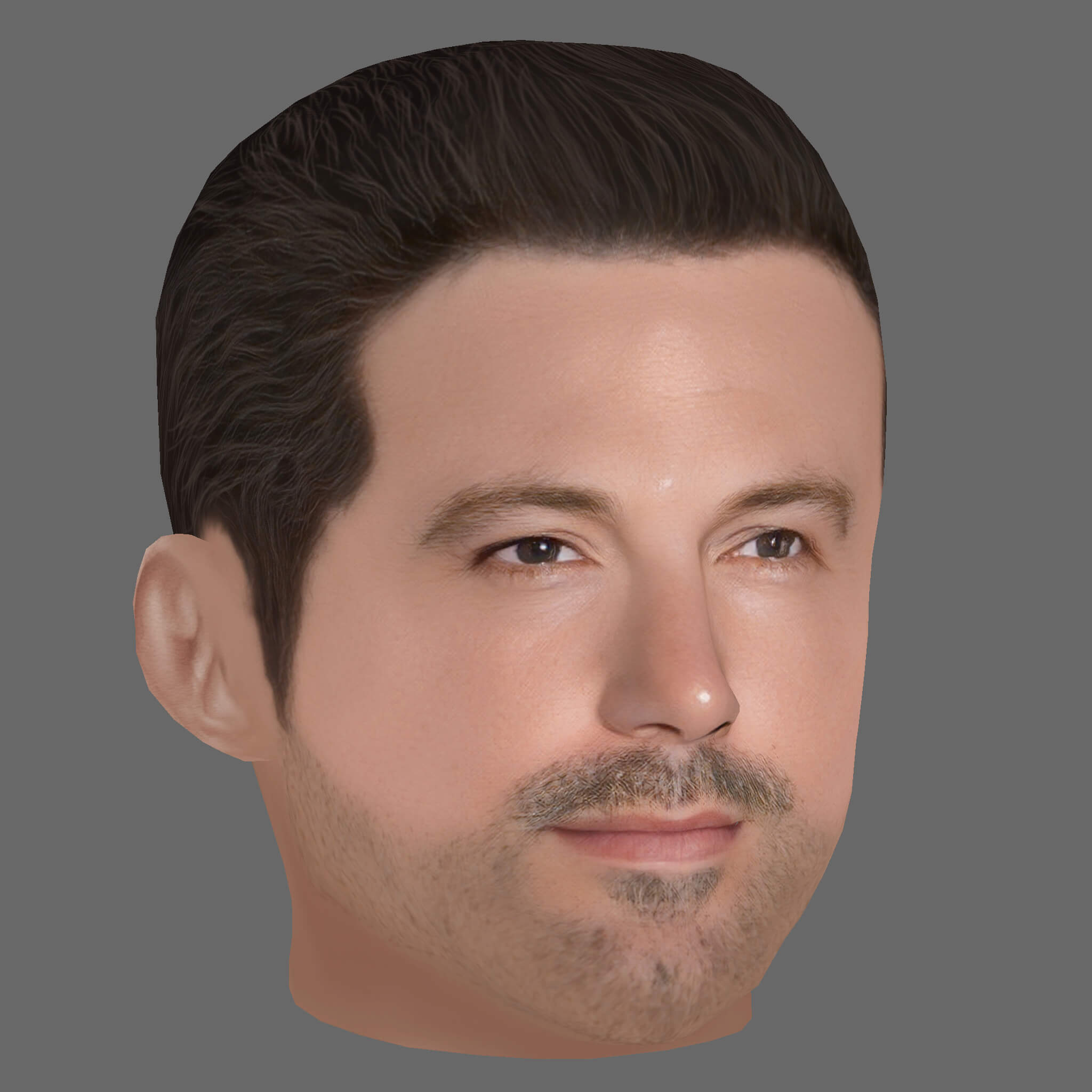 Ben Affleck Head - Low Poly Head for Game Low Poly 3D Model by Nammichael