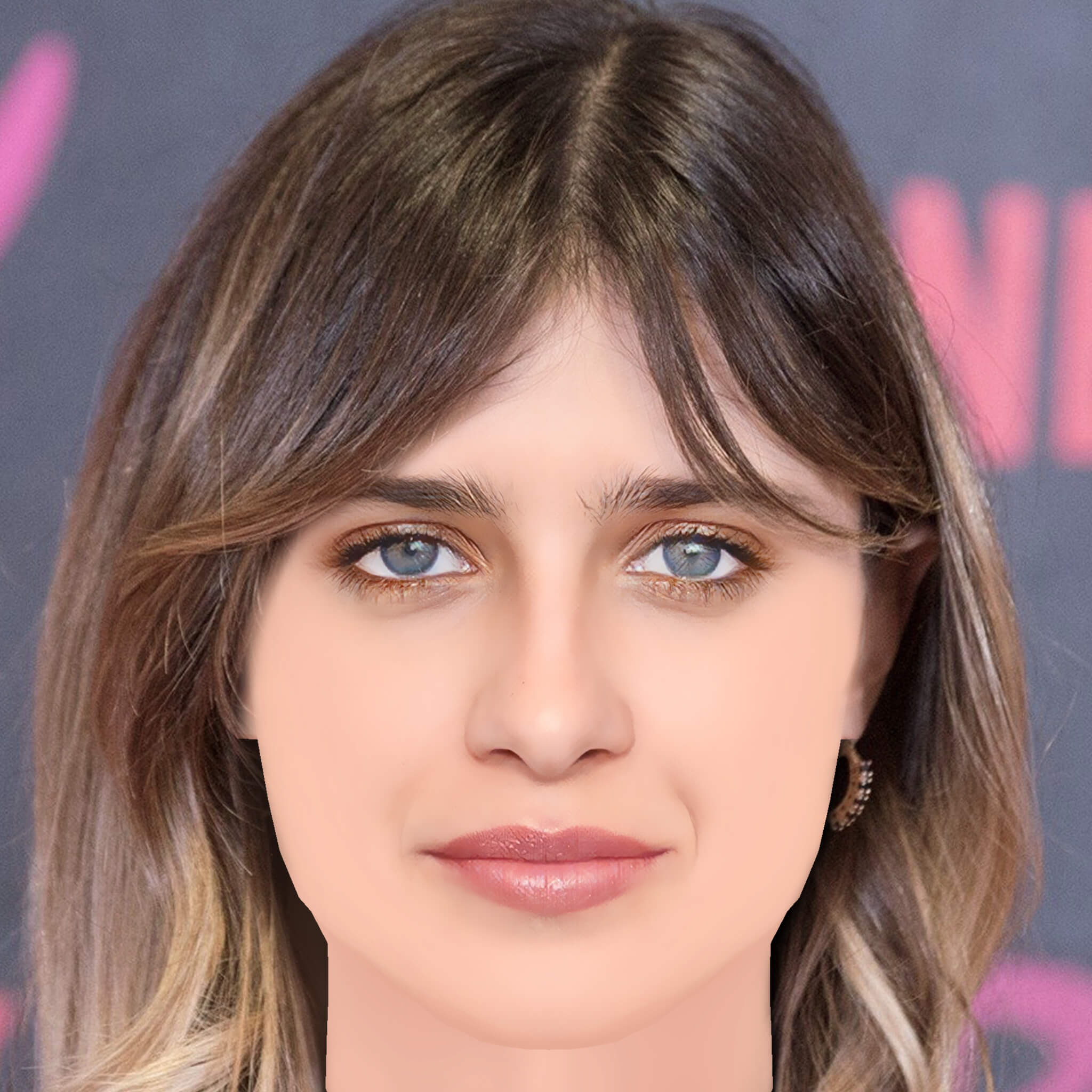 Benedetta Porcaroli Head - No Hair - Low Poly Head for Game 3D Model by ...