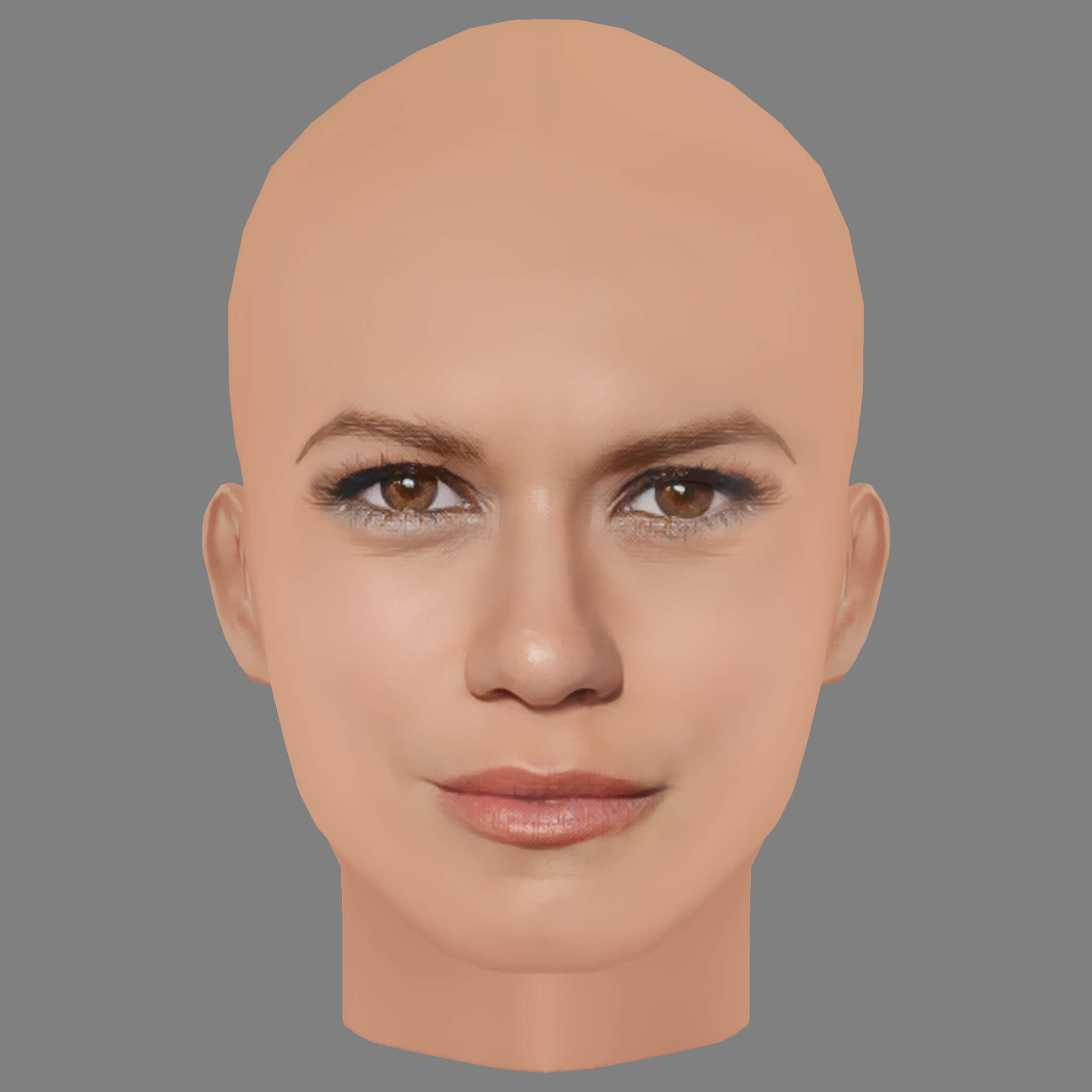 Bethany Joy Lenz Head - No Hair - Low Poly Head for Game 3D Model by ...
