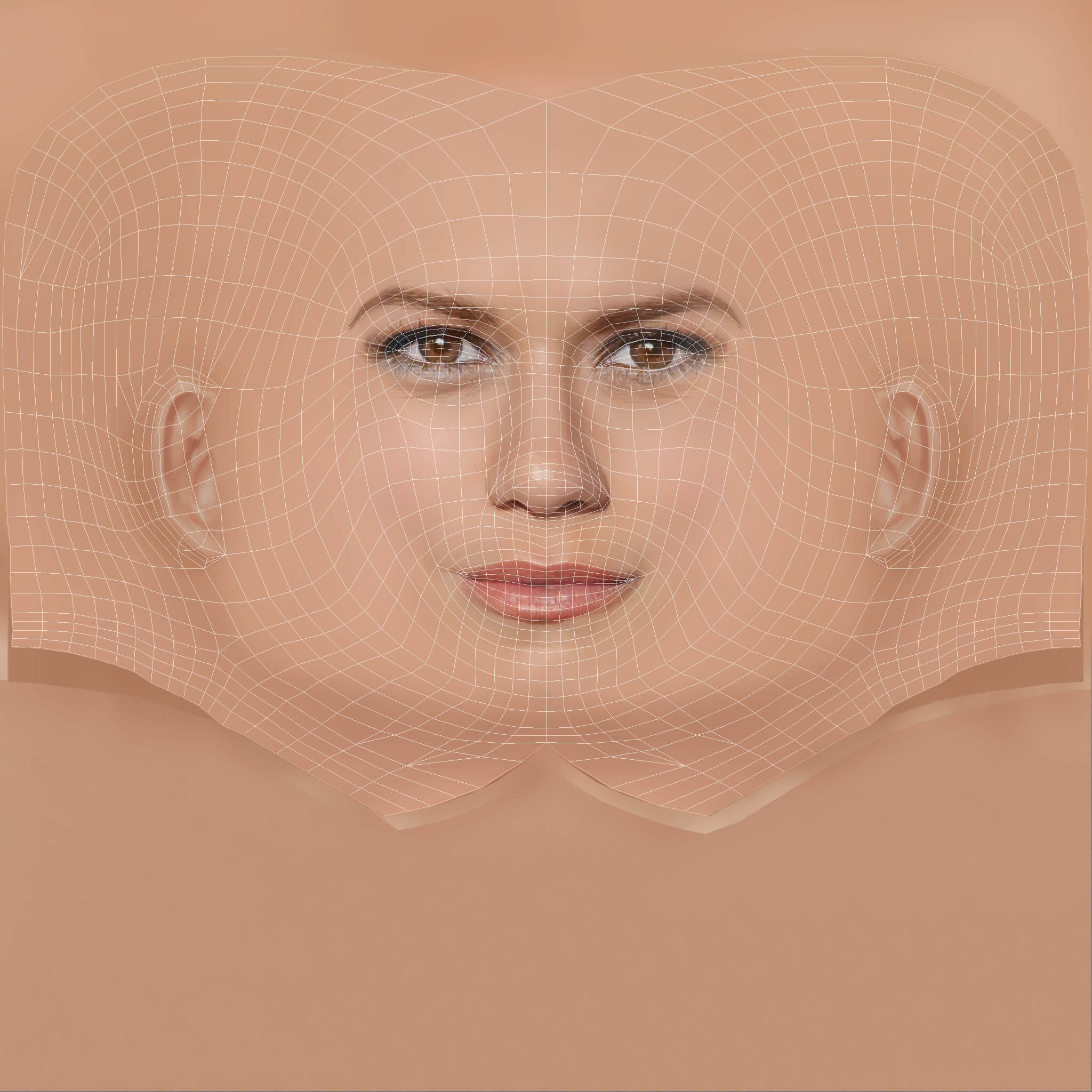 Bethany Joy Lenz Head - No Hair - Low Poly Head for Game 3D Model by ...