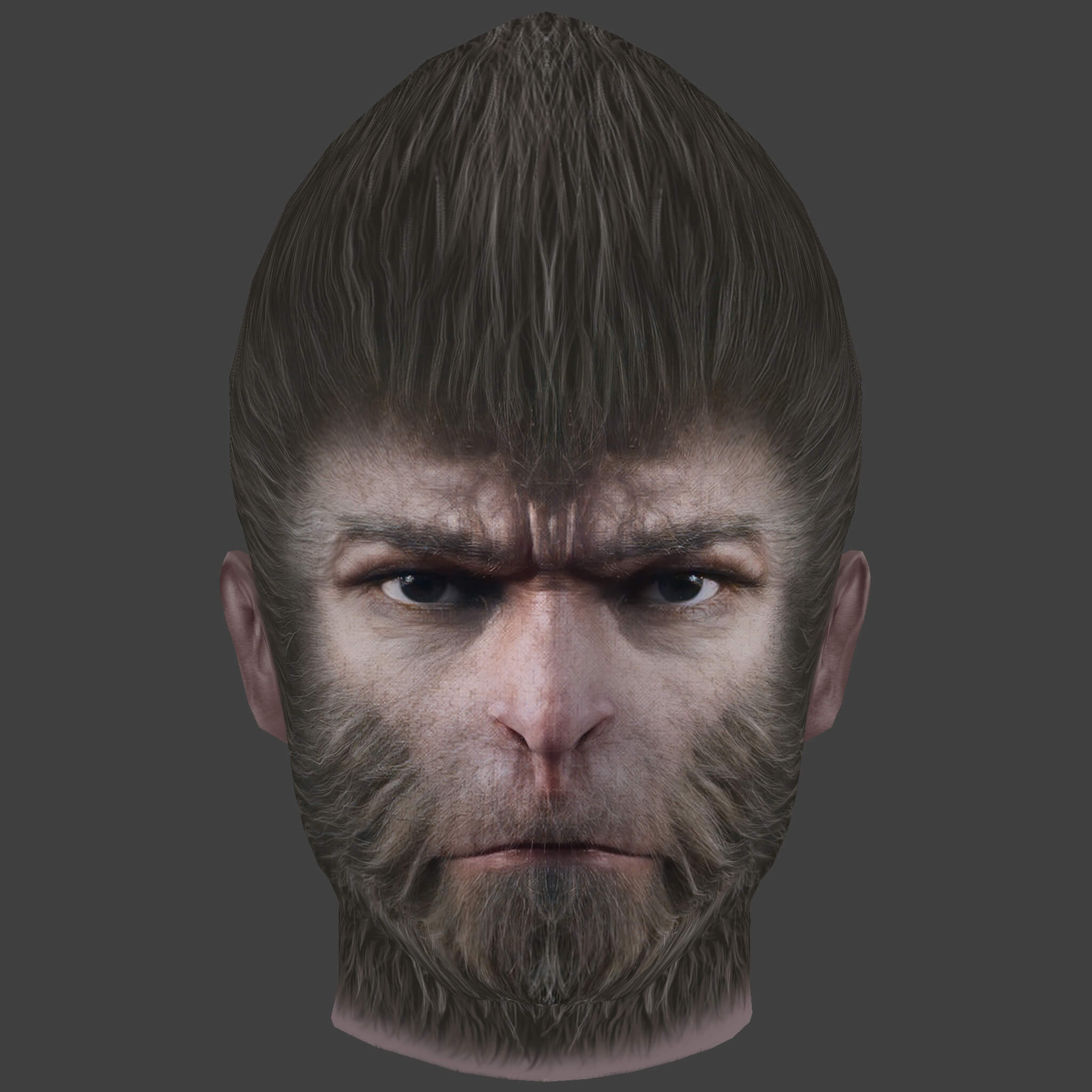 Black Myth Wukong Head - Low Poly 3D Model by Nammichael