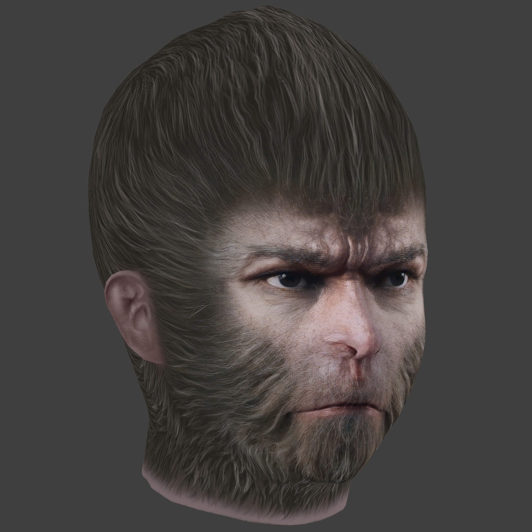 Black Myth Wukong Head - Low Poly 3D Model by Nammichael