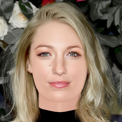 Blake Lively Head - No Hair - Low Poly Head for Game 3D Model by Nammichael