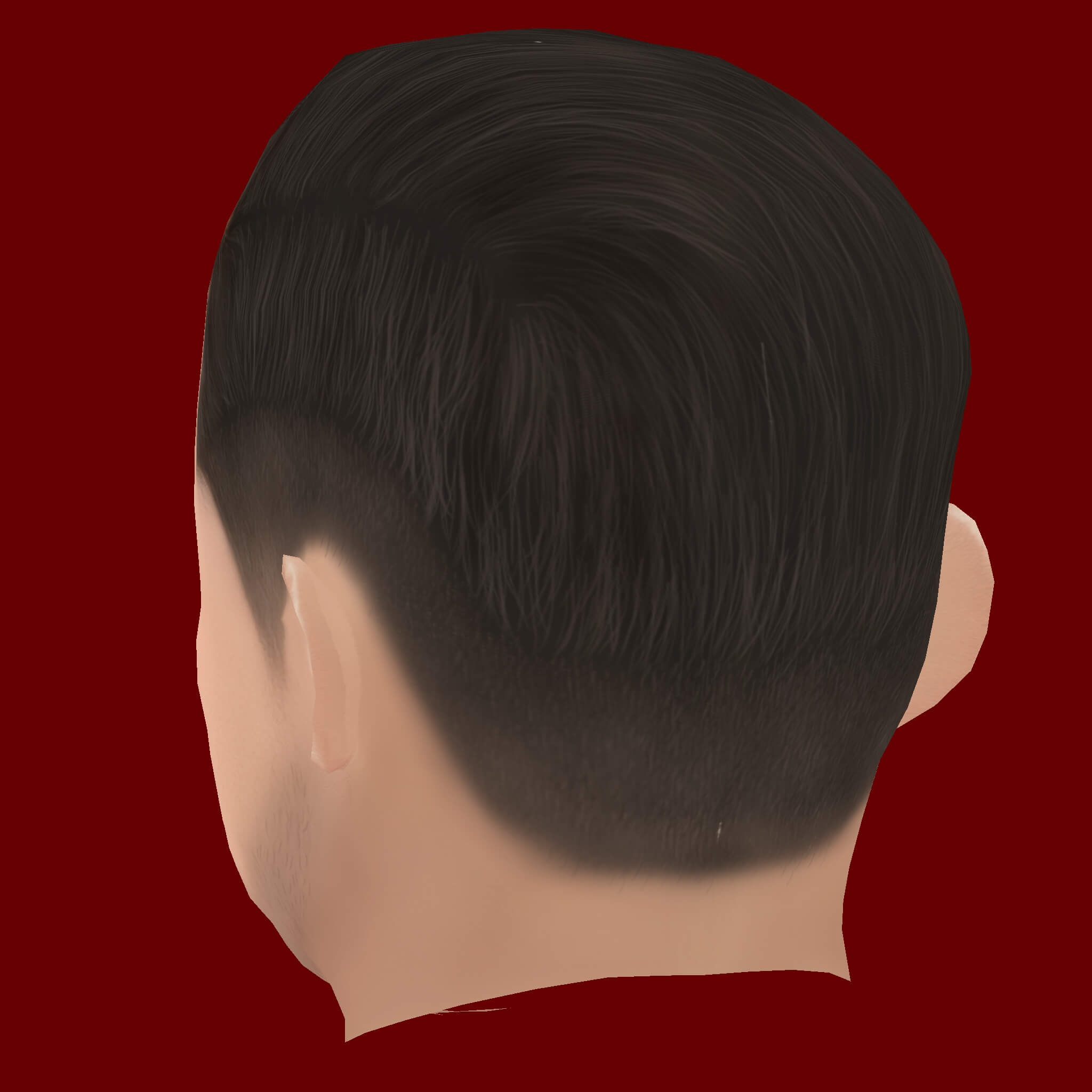 Brahim Diaz Head - Low Poly Head for Game 3D Model by Nammichael