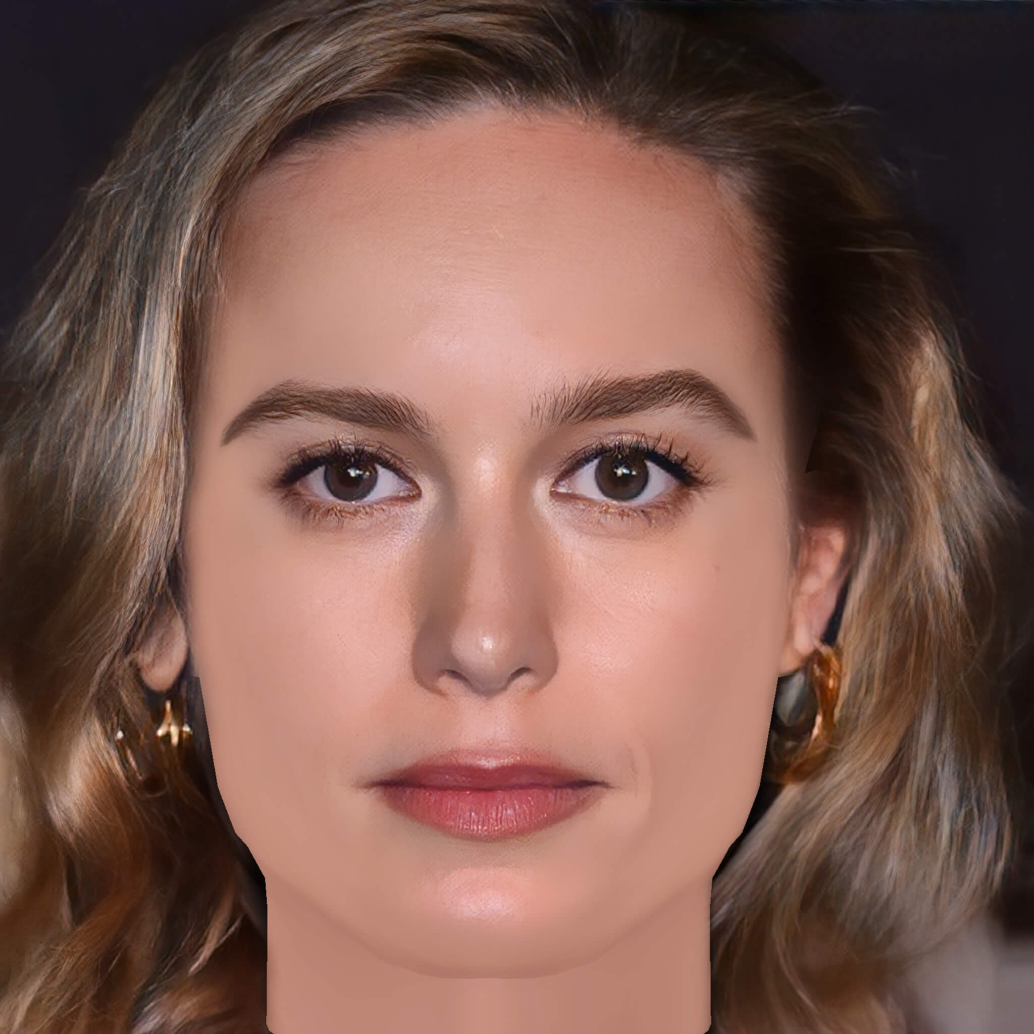 Brie Larson Head - No Hair - Low Poly Head for Game 3D Model by Nammichael