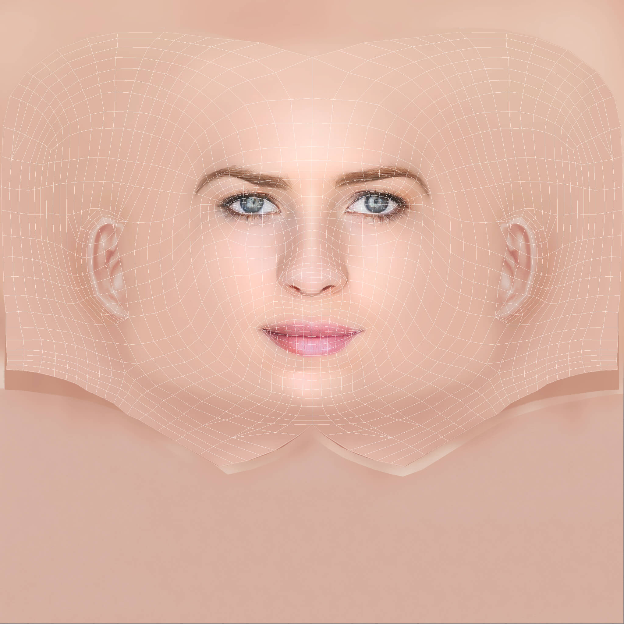 Britt Robertson Head - No Hair - Low Poly Head for Game 3D Model by ...