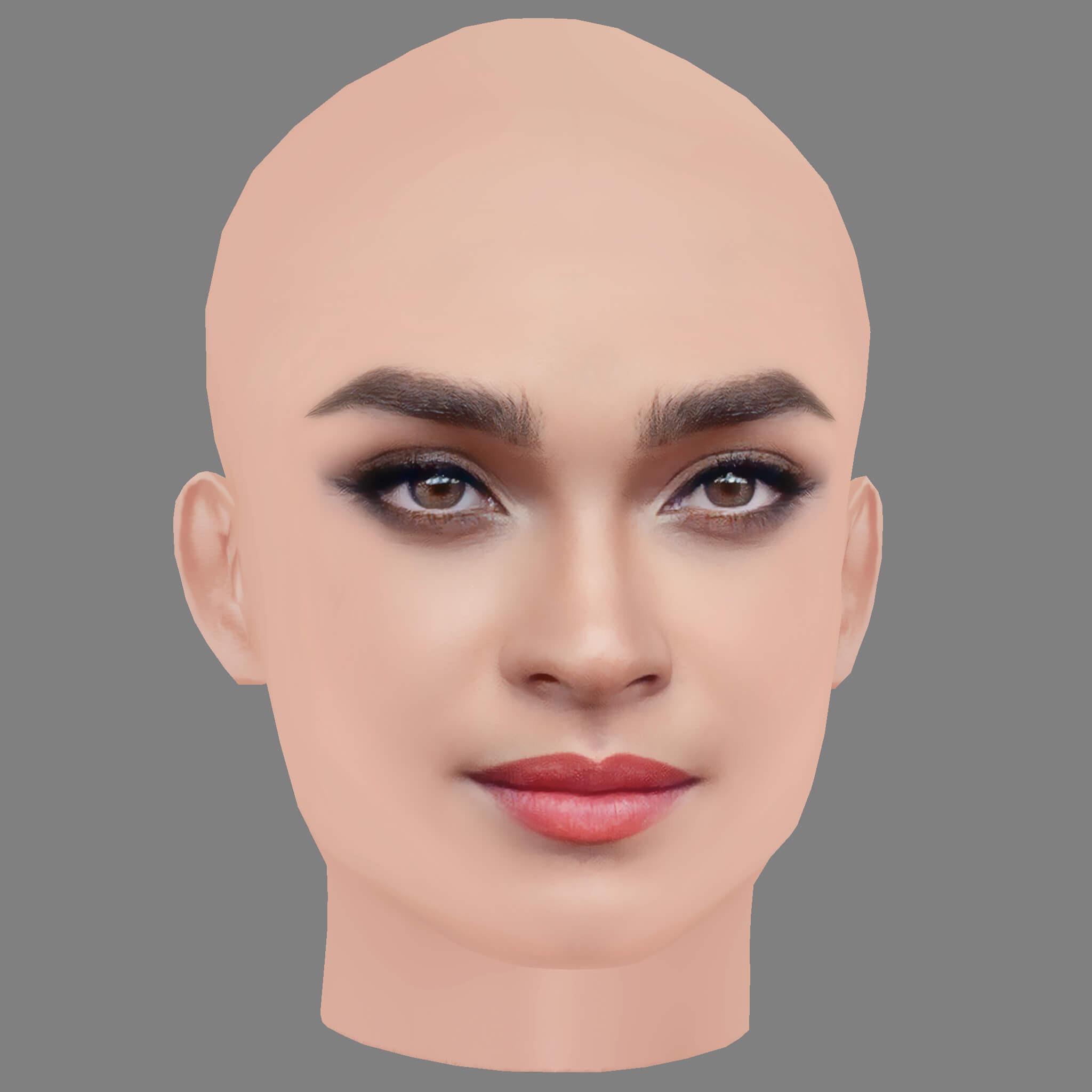 Brittany O'Grady Head - No Hair - Low Poly Head for Game 3D Model by ...
