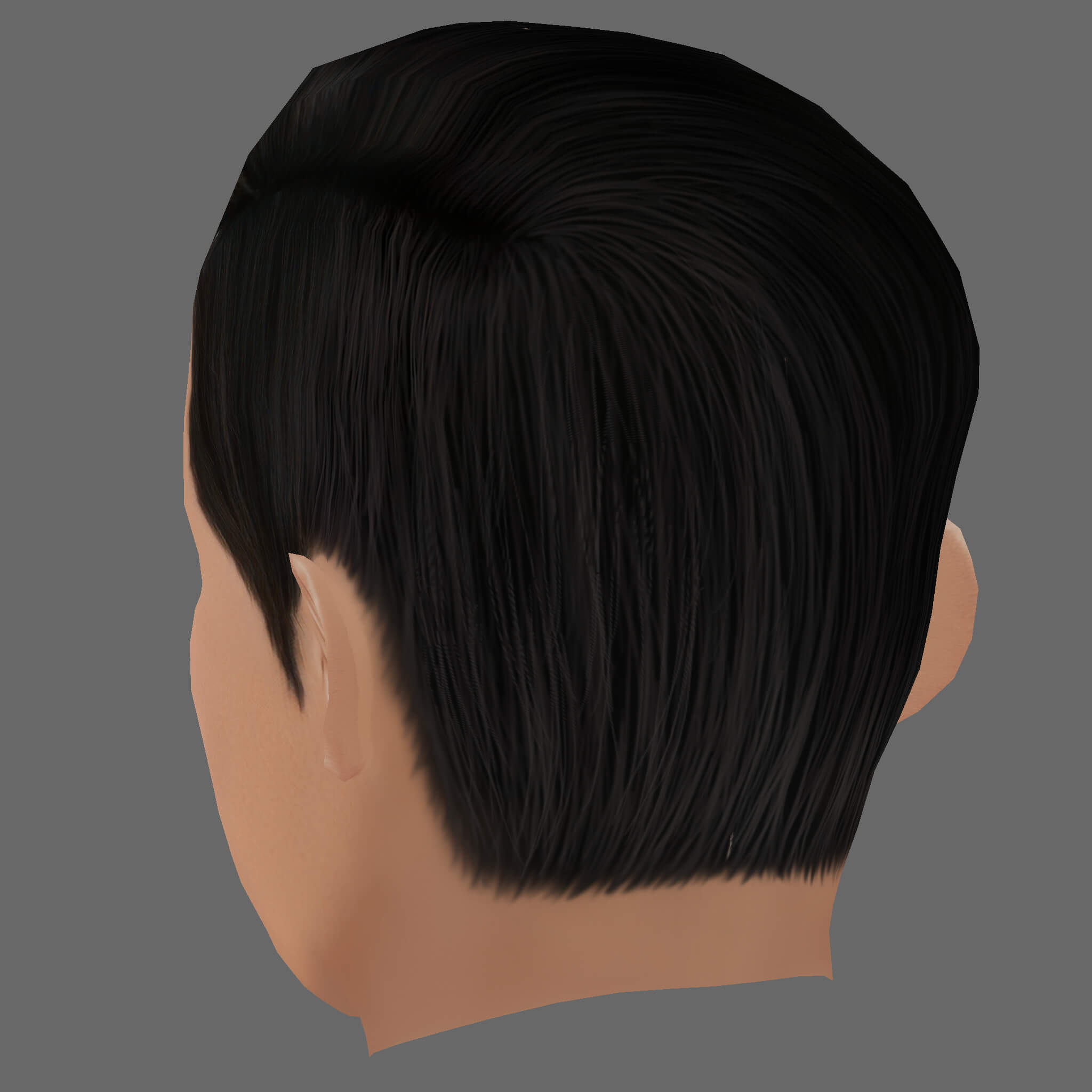 Bruce Lee Head - Low Poly Head for Game 3D Model by Nammichael