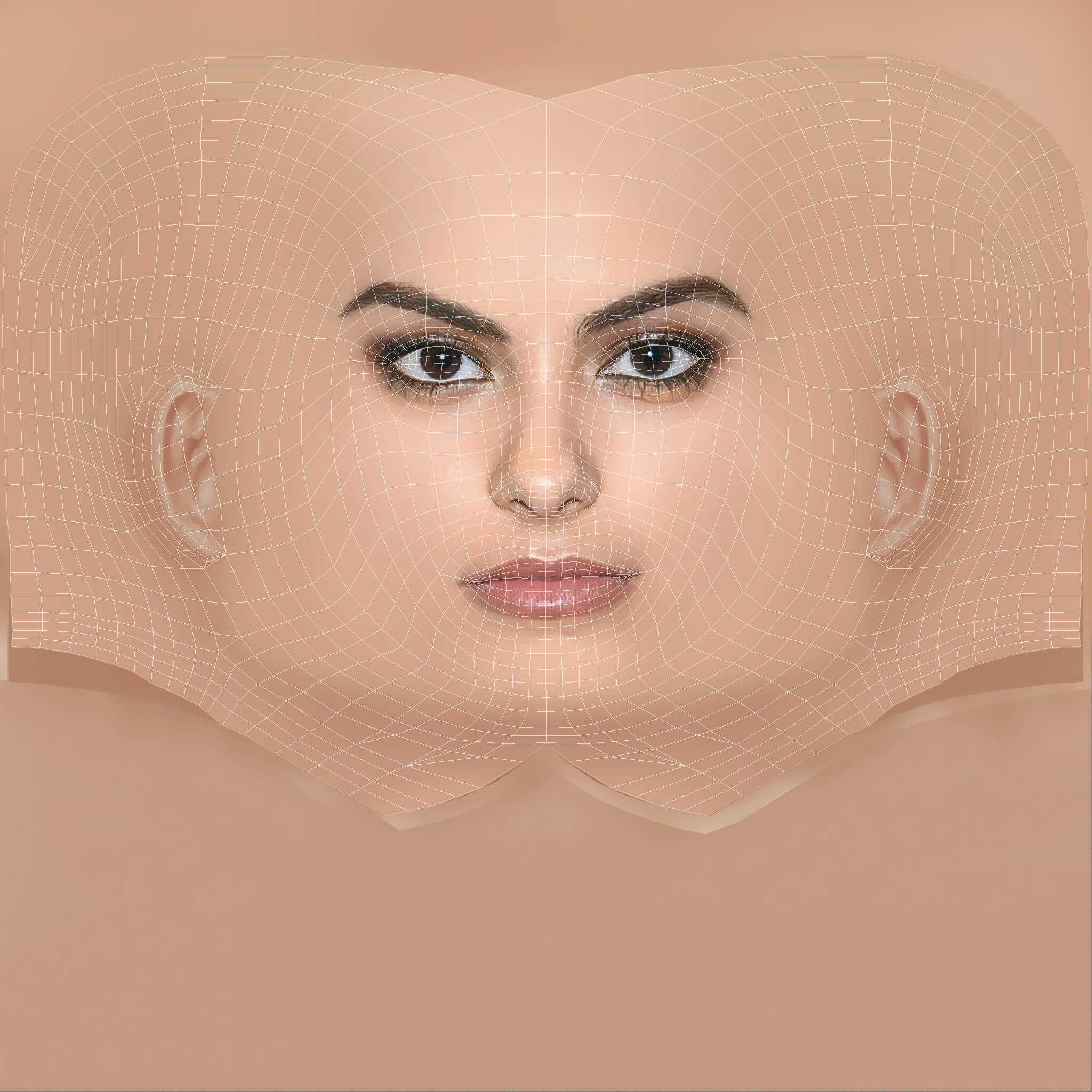 Camila Mendes Head - No Hair - Low Poly Head for Game 3D Model by ...