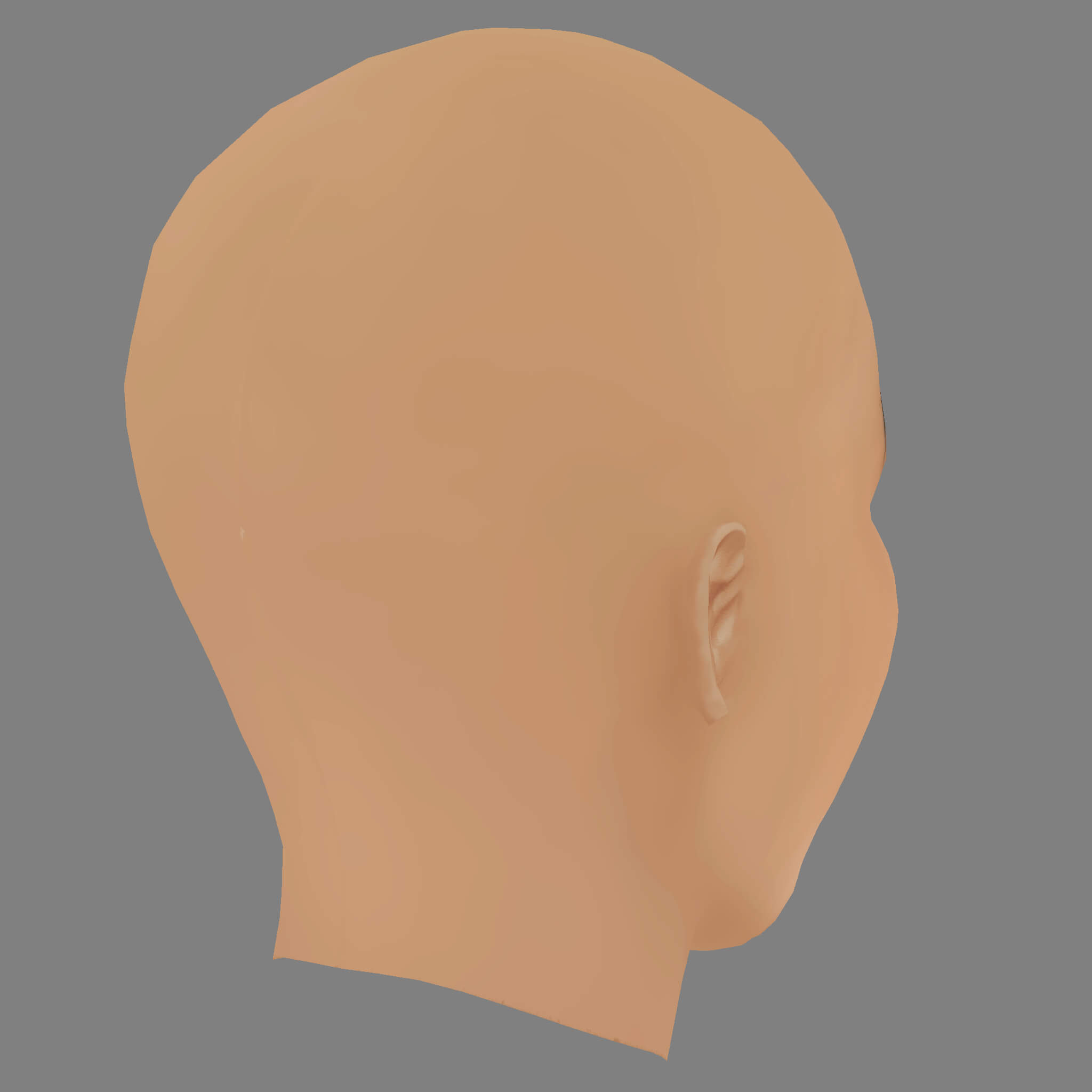 Cardi B Head - No Hair - Low Poly Head for Game 3D Model by Nammichael