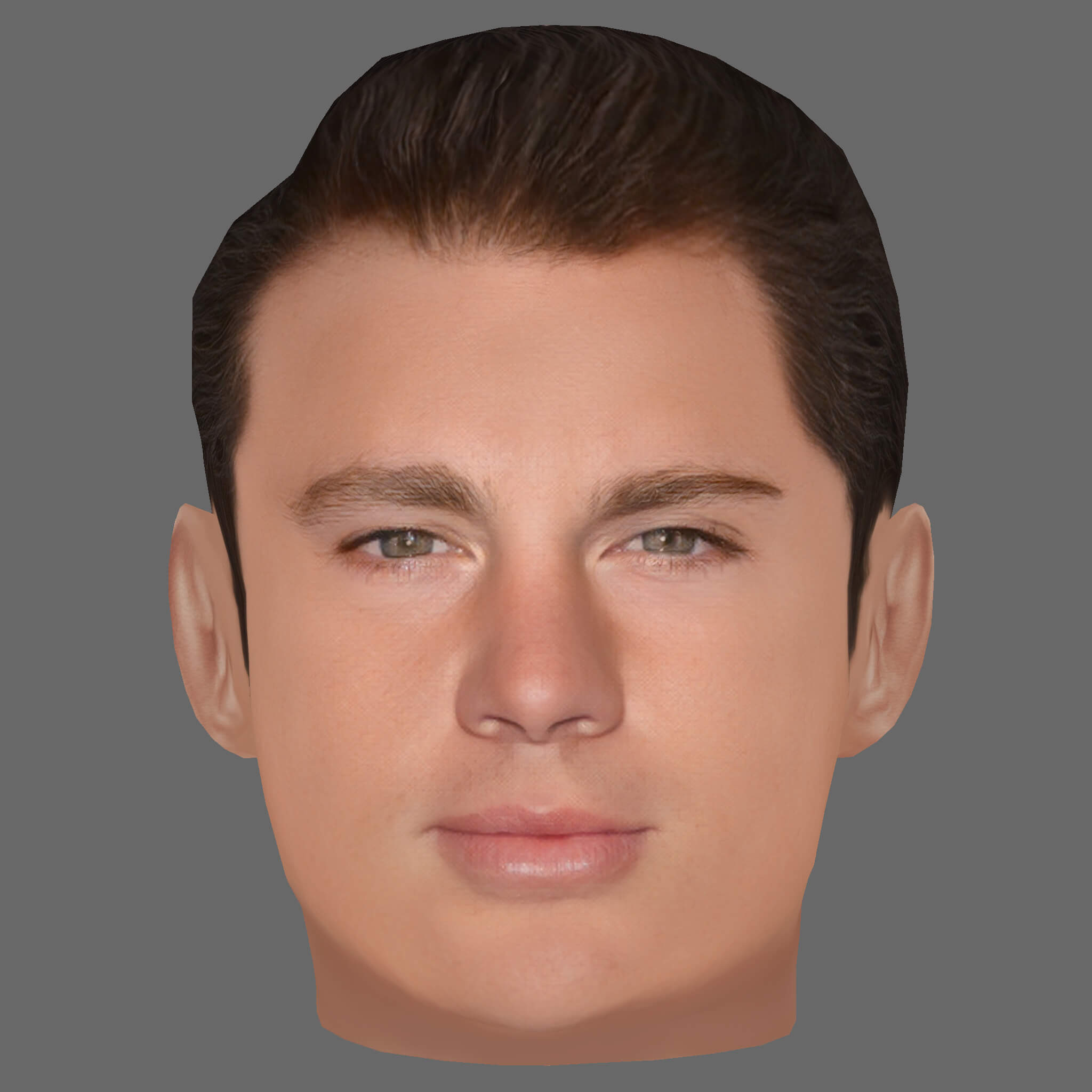 Channing Tatum Head - Low Poly Head for Game Low Poly 3D Model by ...