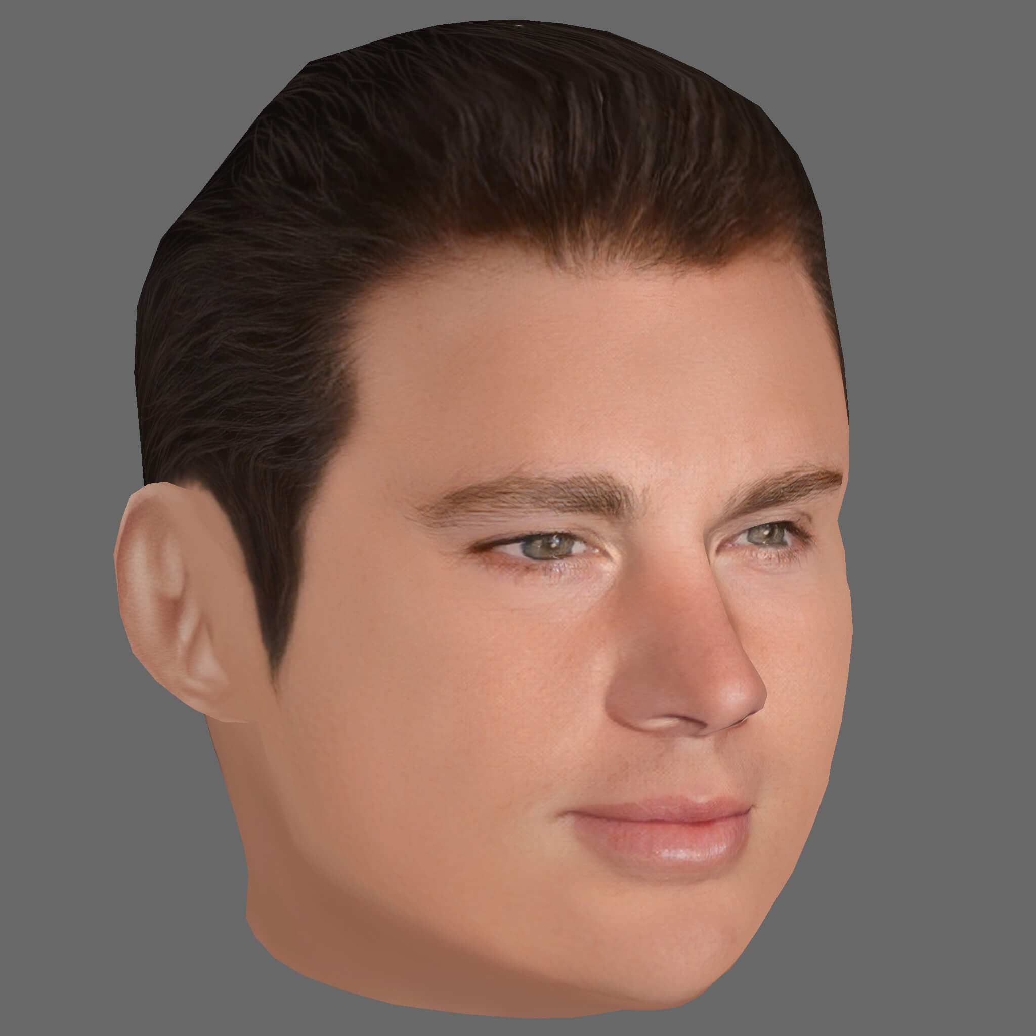 Channing Tatum Head - Low Poly Head for Game Low Poly 3D Model by ...