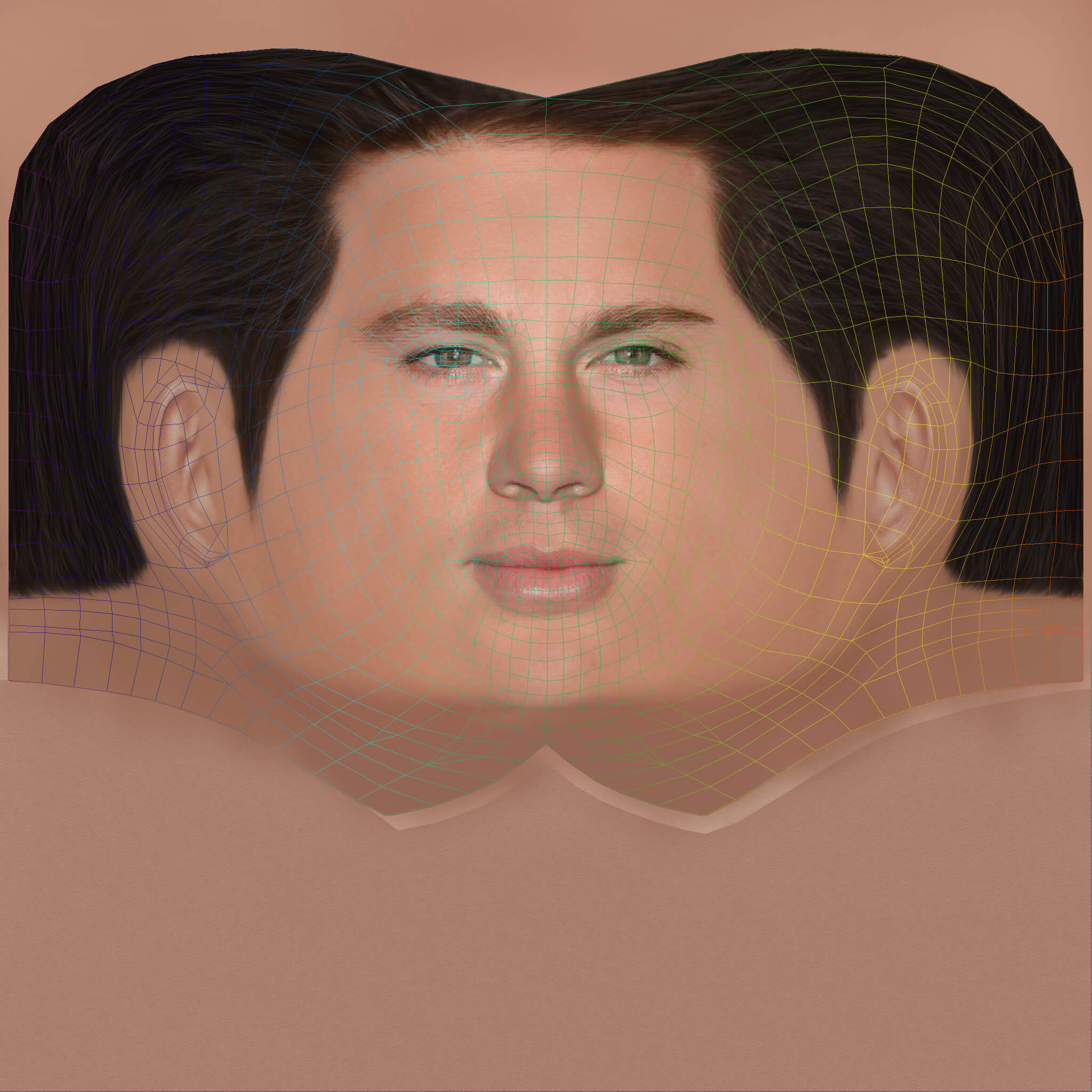 Channing Tatum Head - Low Poly Head for Game Low Poly 3D Model by ...