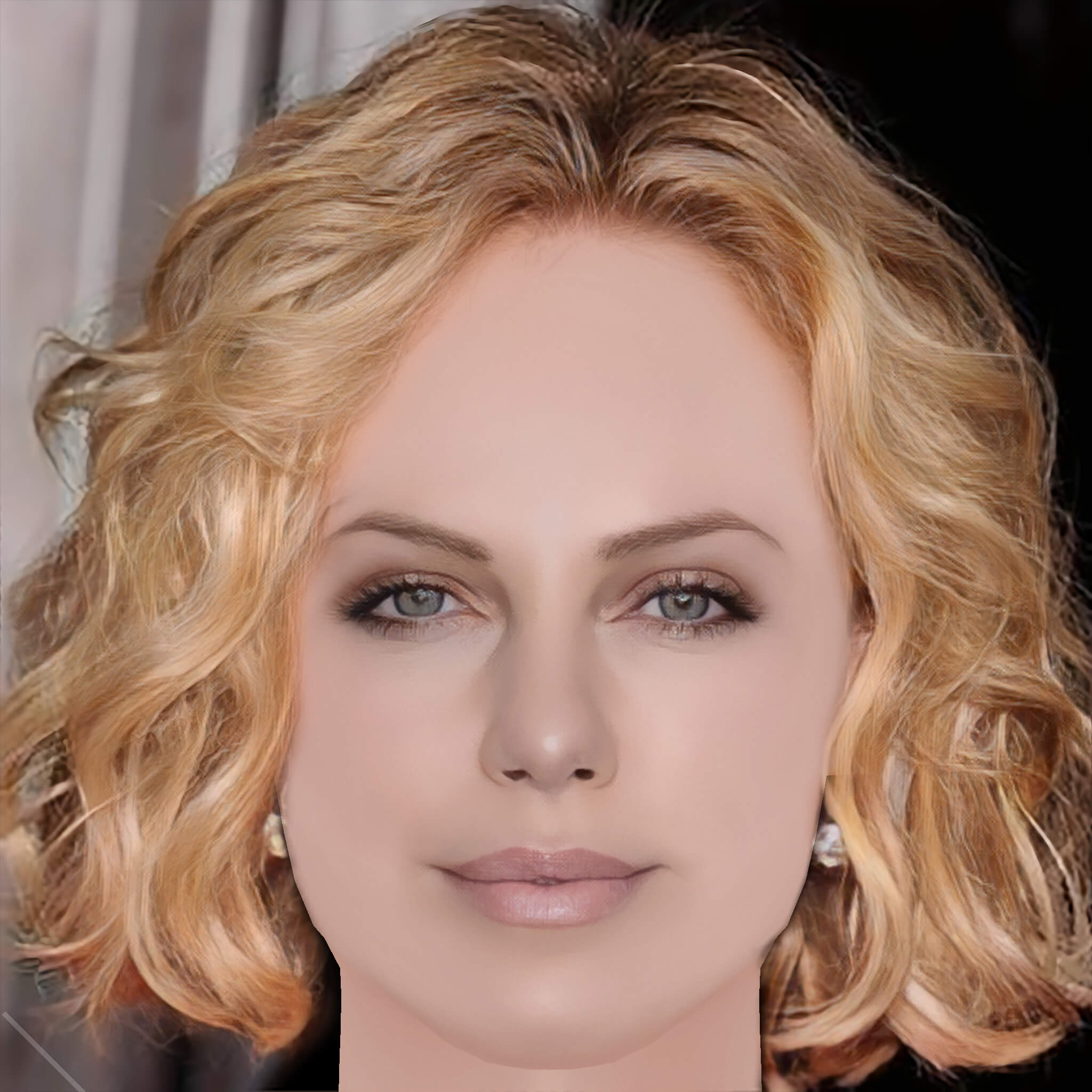 Charlize Theron Head - No Hair - Low Poly Head for Game 3D Model by ...