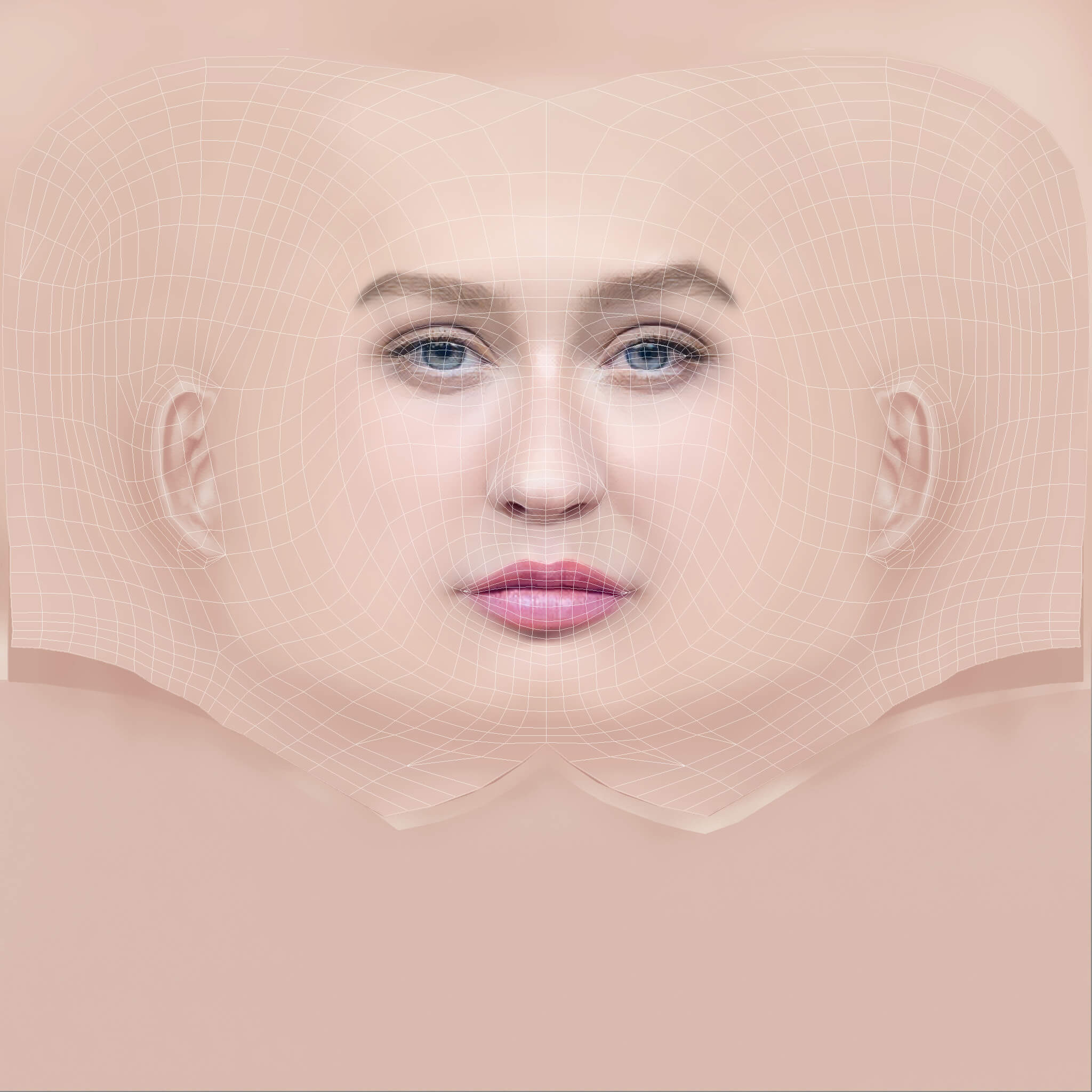 Christina Aguilera Head - No Hair - Low Poly Head for Game 3D Model by ...