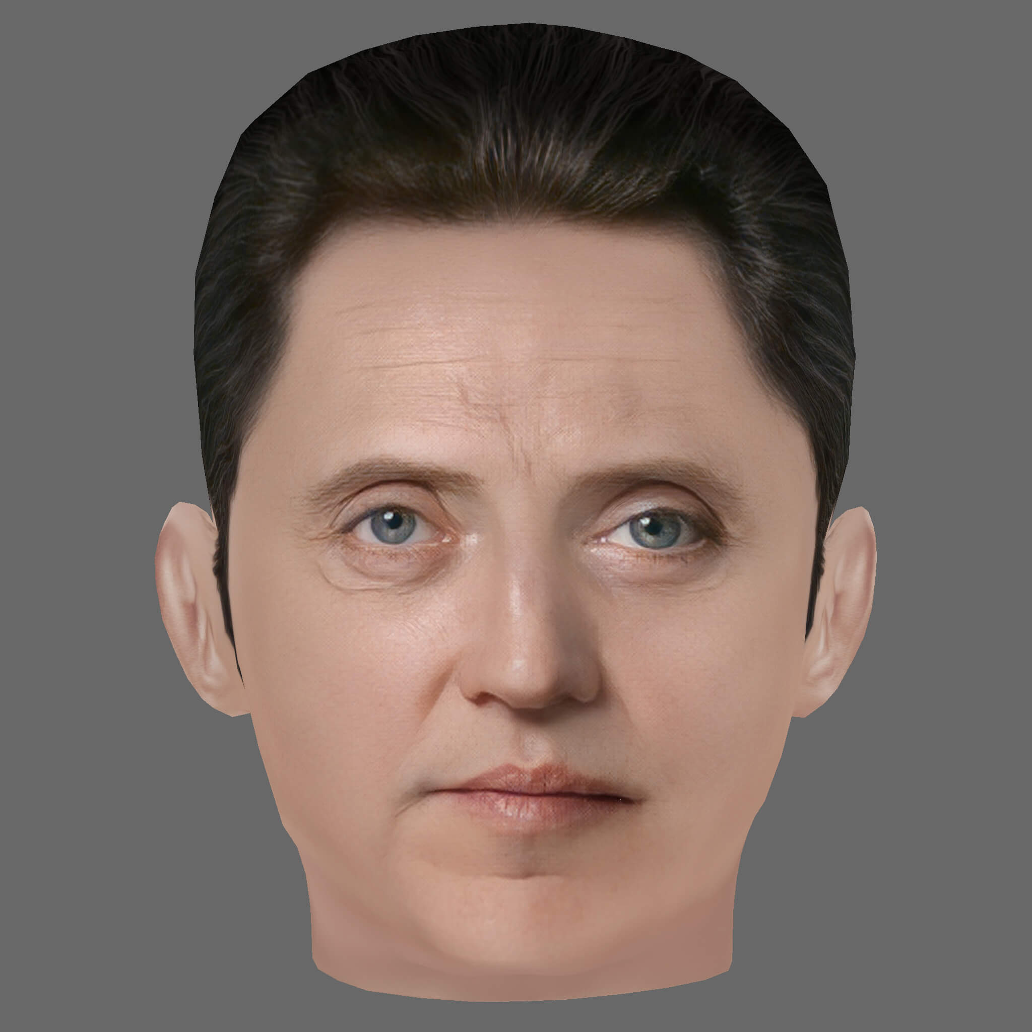 Christopher Walken Head - Low Poly Head for Game 3D Model by Nammichael