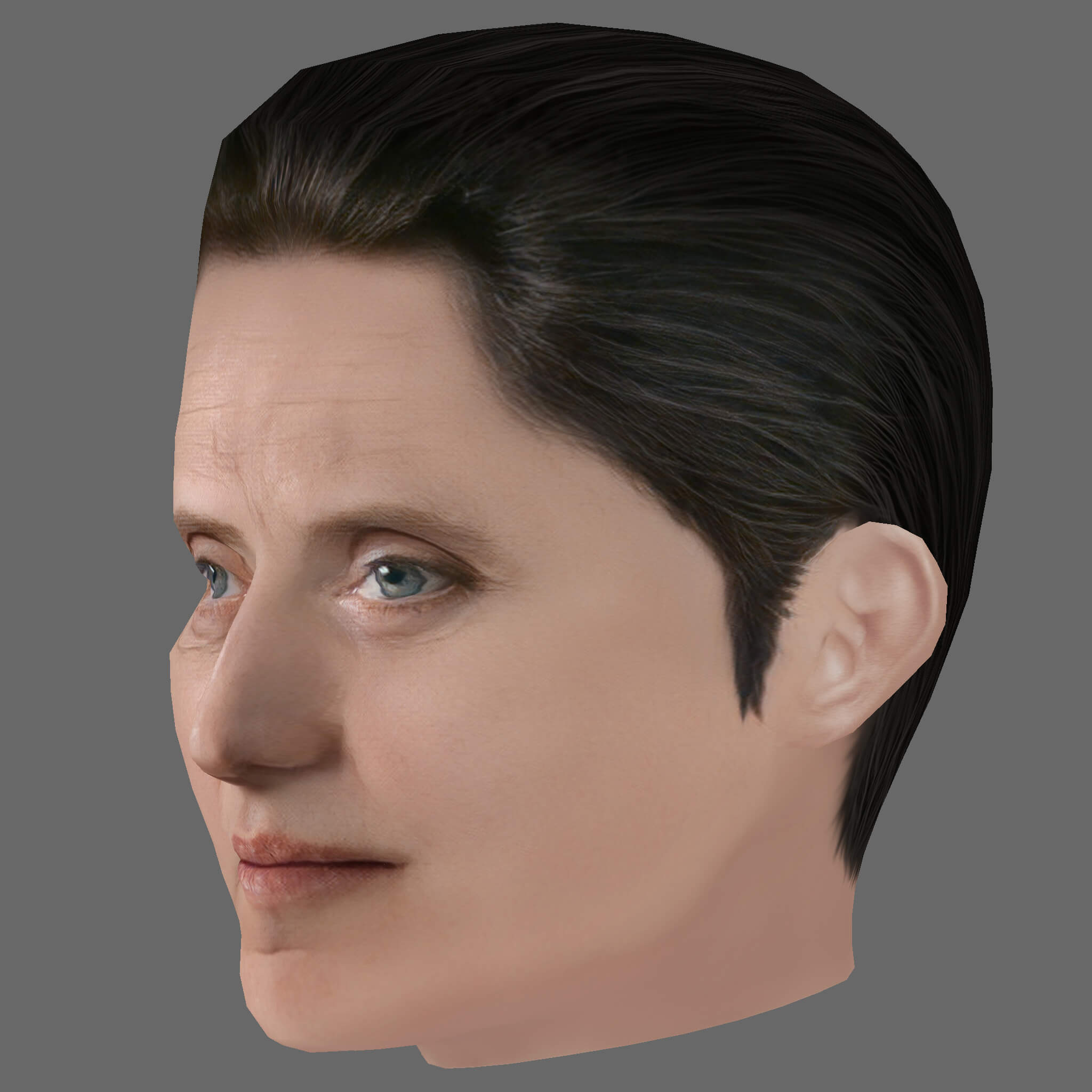 Christopher Walken Head - Low Poly Head for Game 3D Model by Nammichael