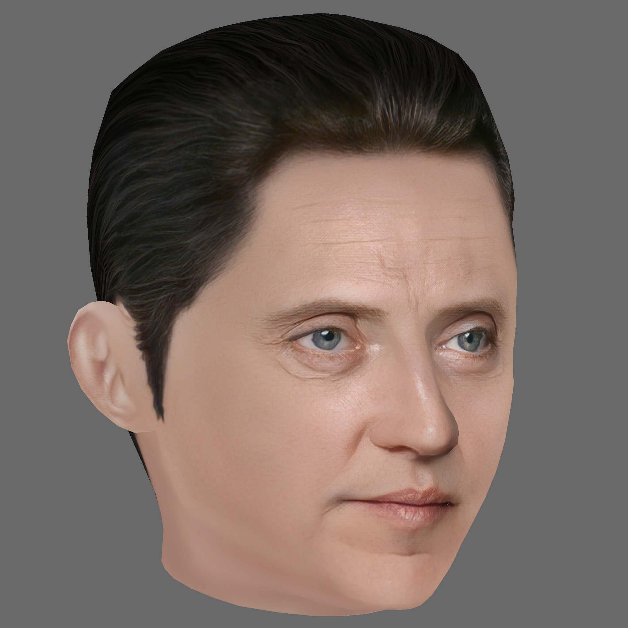 Christopher Walken Head - Low Poly Head for Game 3D Model by Nammichael