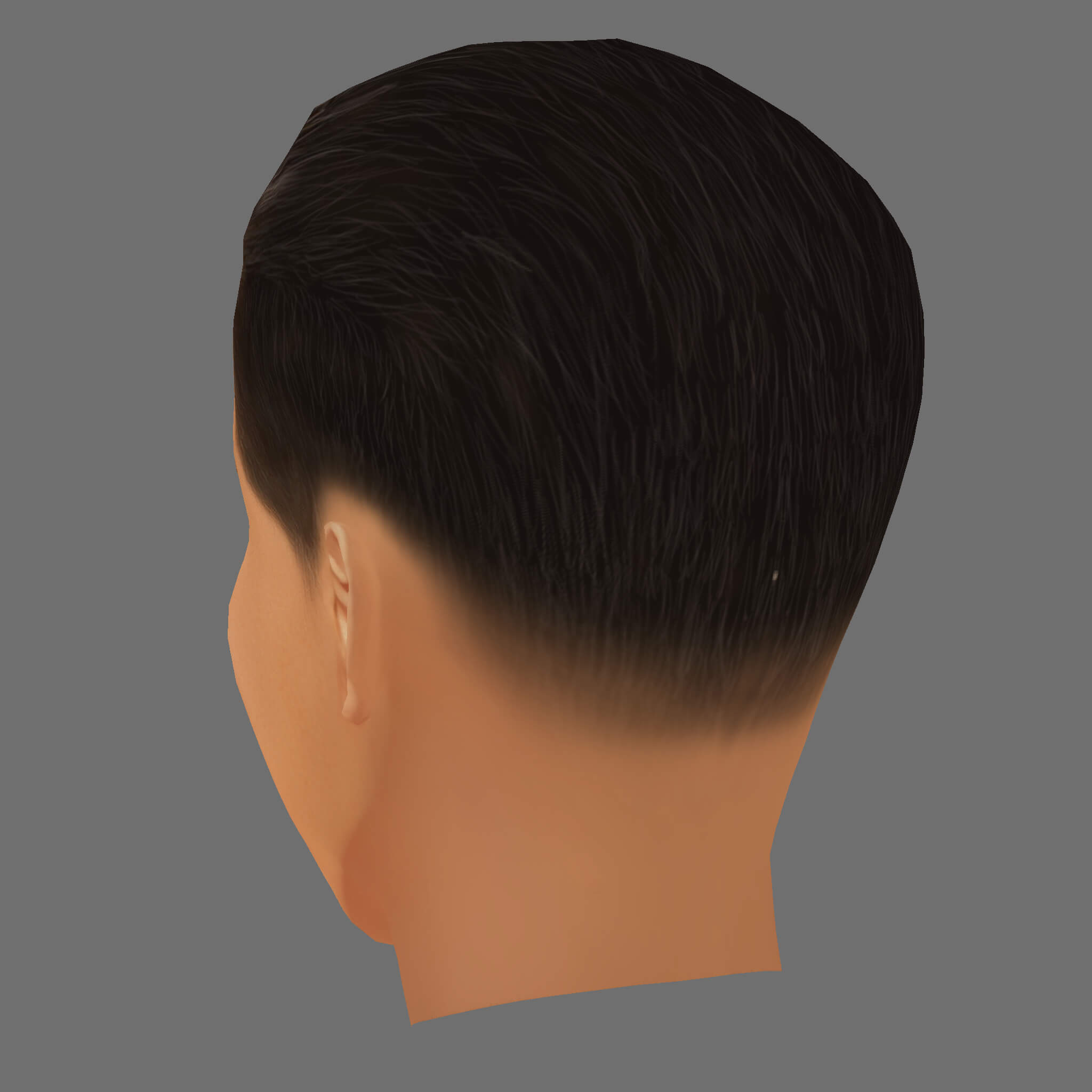 Claude Van Damme Head - Low Poly Head for Game 3D Model by Nammichael