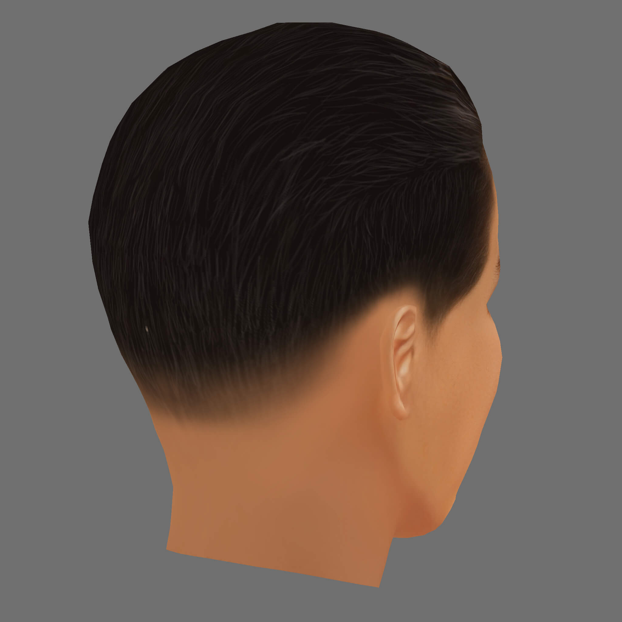 Claude Van Damme Head - Low Poly Head for Game 3D Model by Nammichael