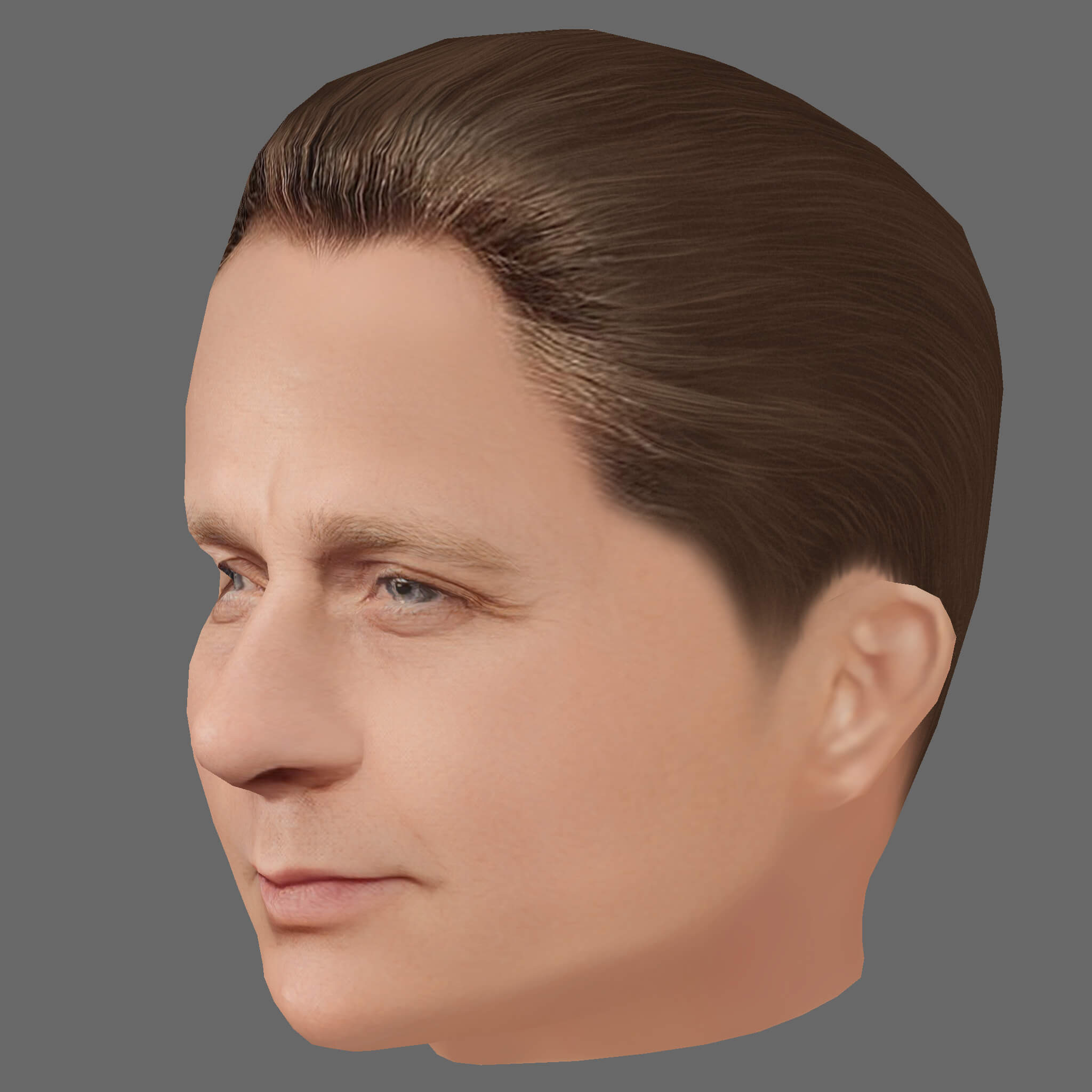 Daniel Craig Head - Low Poly Head for Game 3D Model by Nammichael
