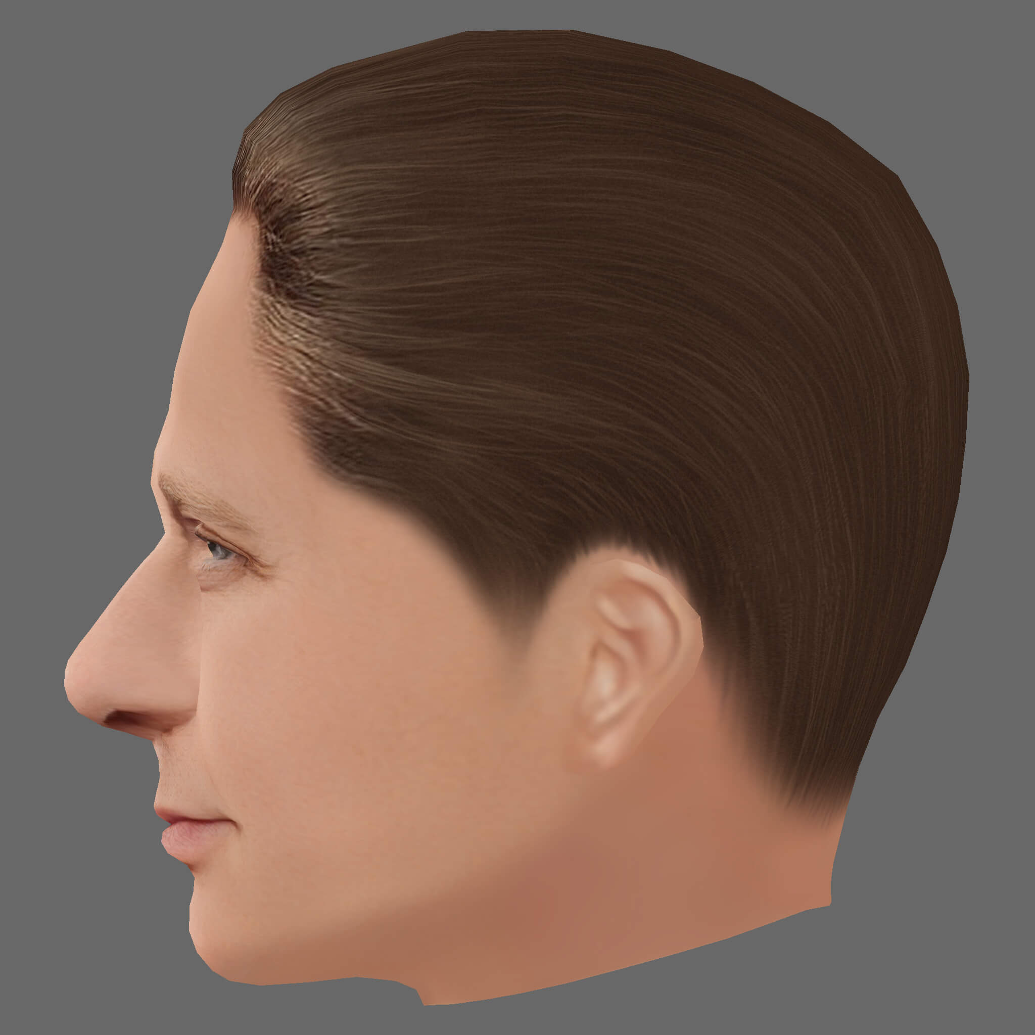 Daniel Craig Head - Low Poly Head for Game 3D Model by Nammichael