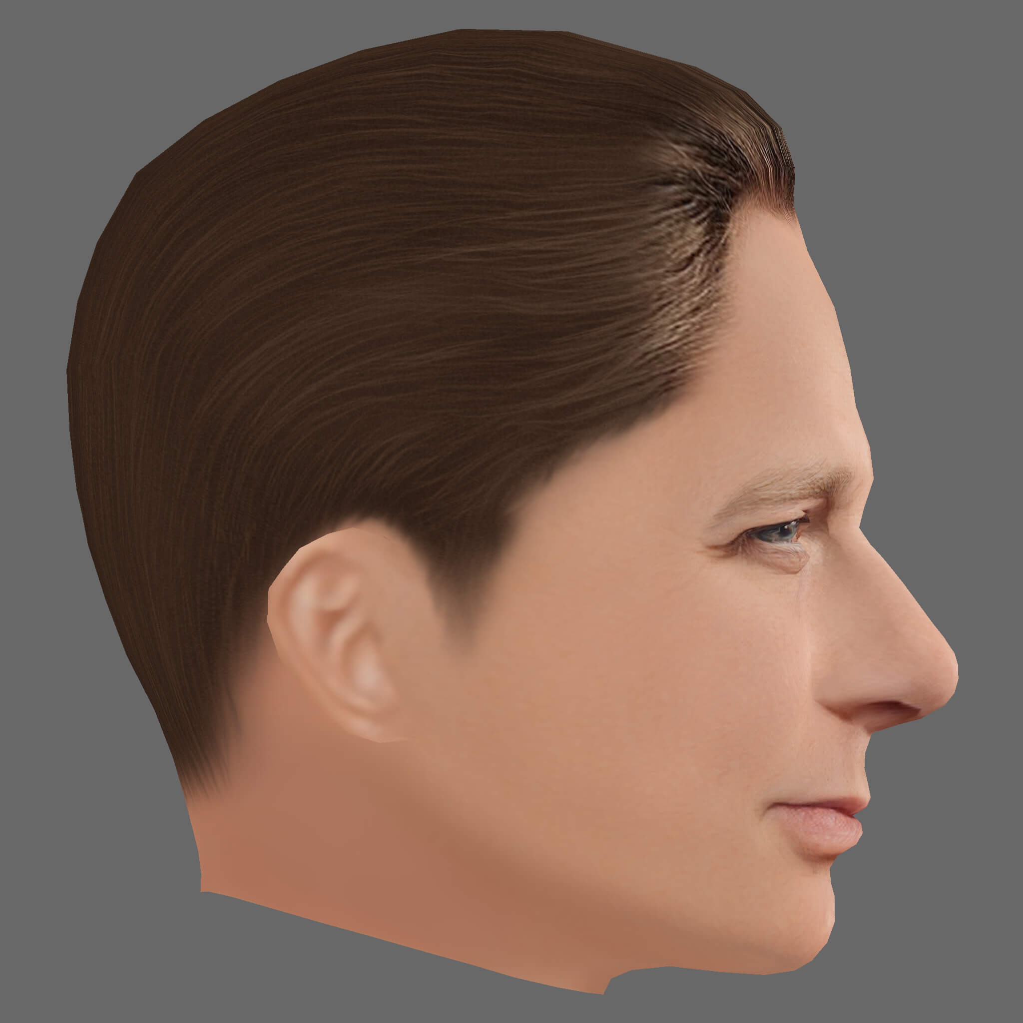 Daniel Craig Head - Low Poly Head for Game 3D Model by Nammichael