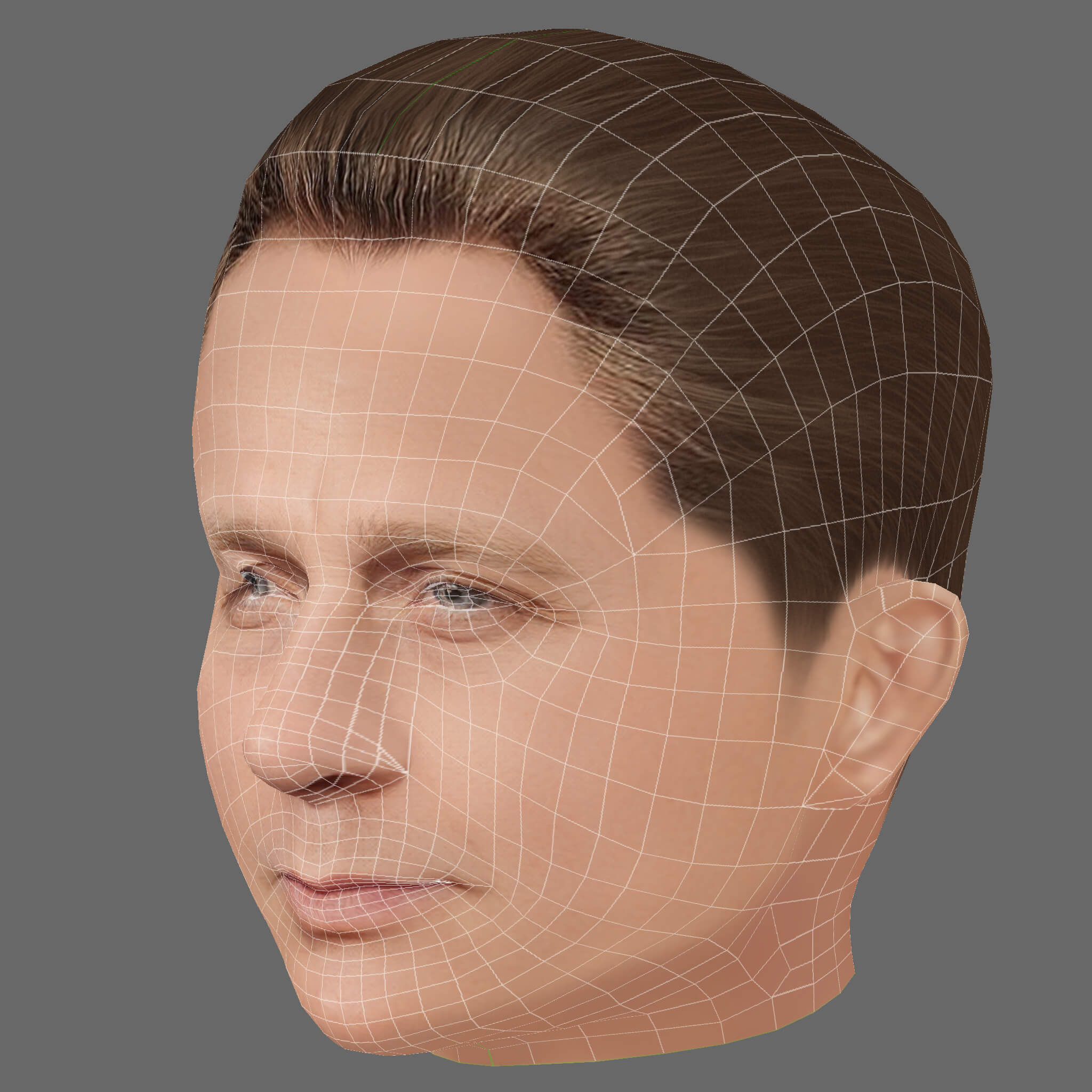 Daniel Craig Head - Low Poly Head for Game 3D Model by Nammichael
