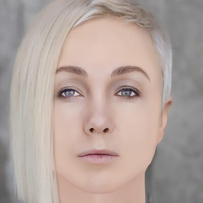 Darya Moroz Head - No Hair - Low Poly Head for Game 3D Model by Nammichael