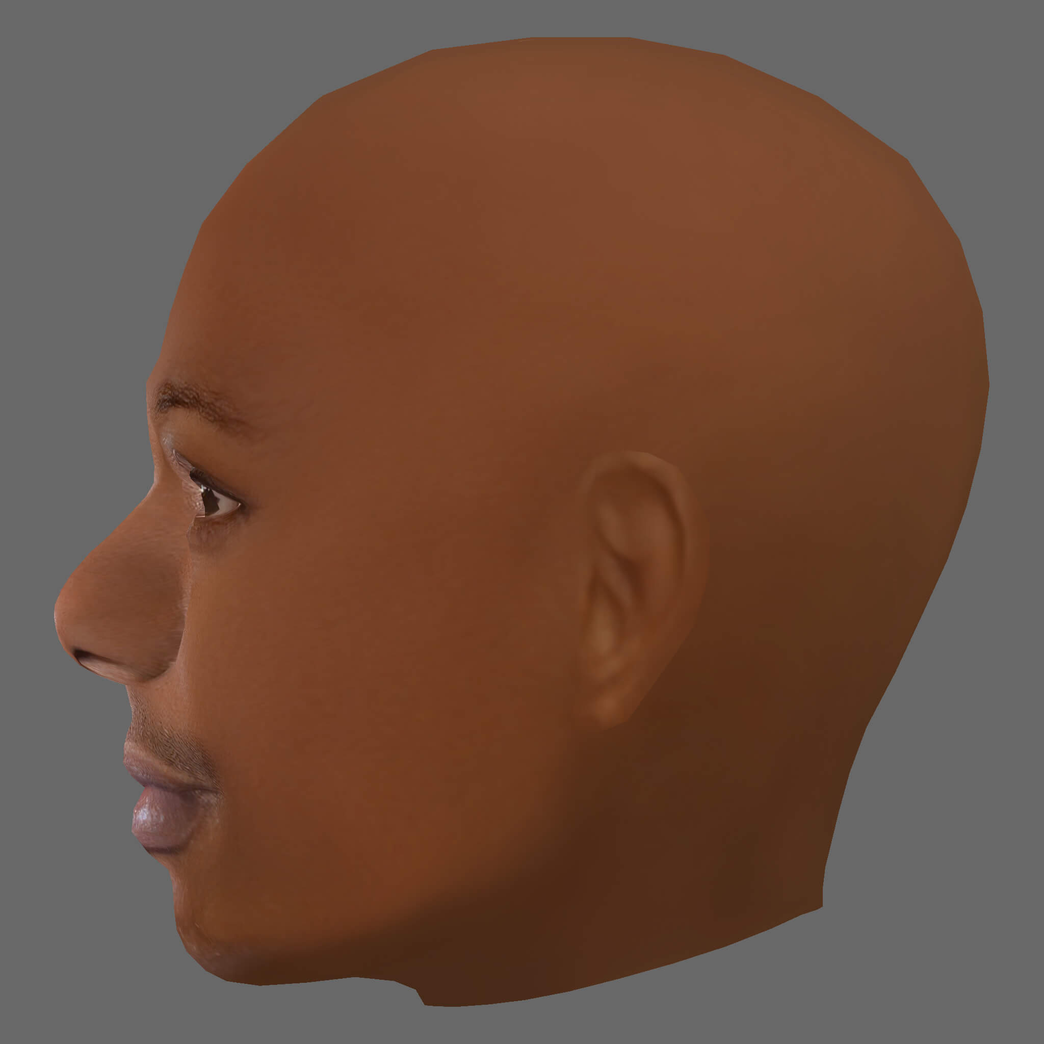 Dave Chappelle Head - Low Poly Head for Game Low Poly 3D Model by ...